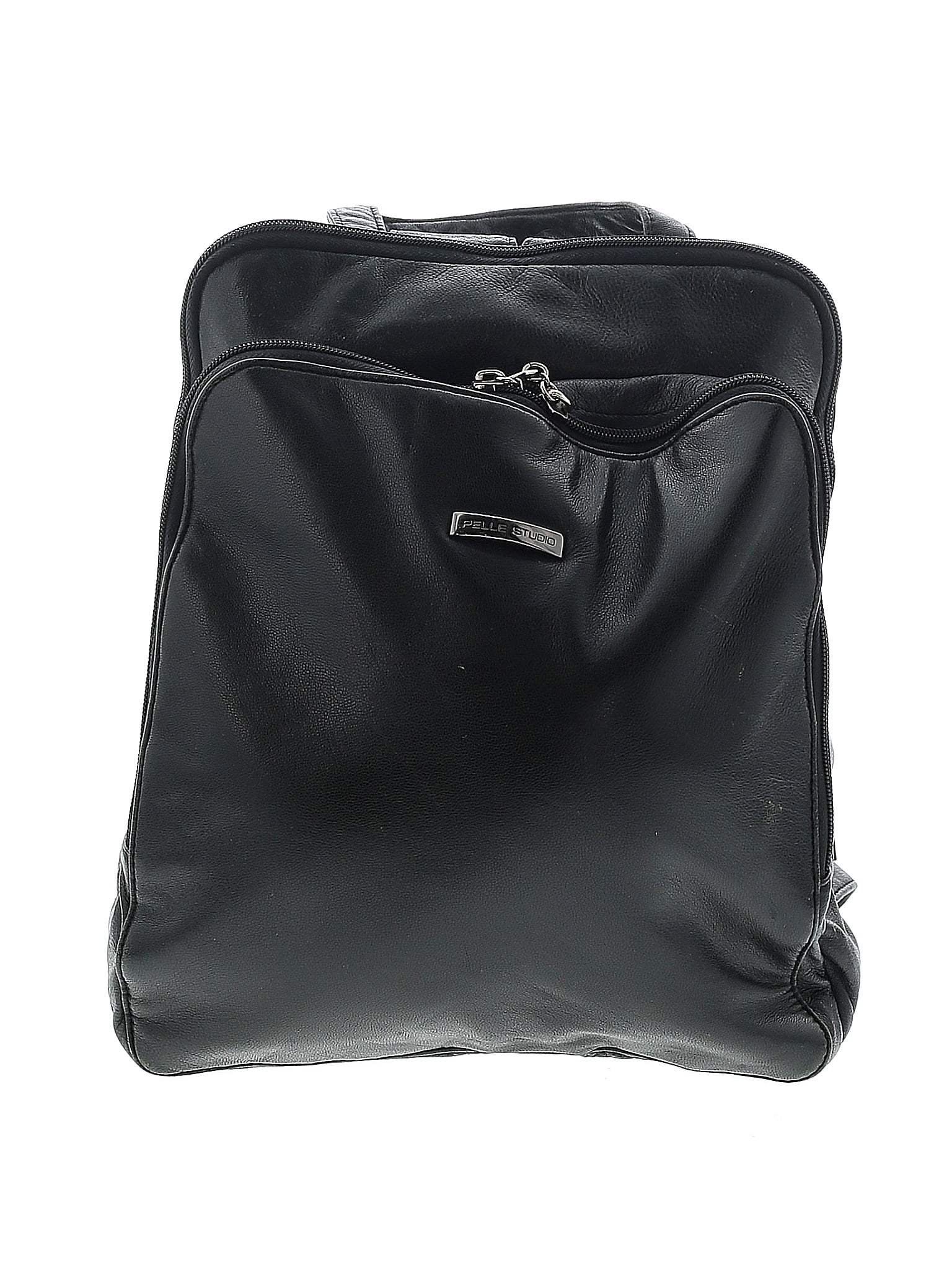Pelle Studio 100% Leather Solid Black Leather Backpack One Size - 68% ...