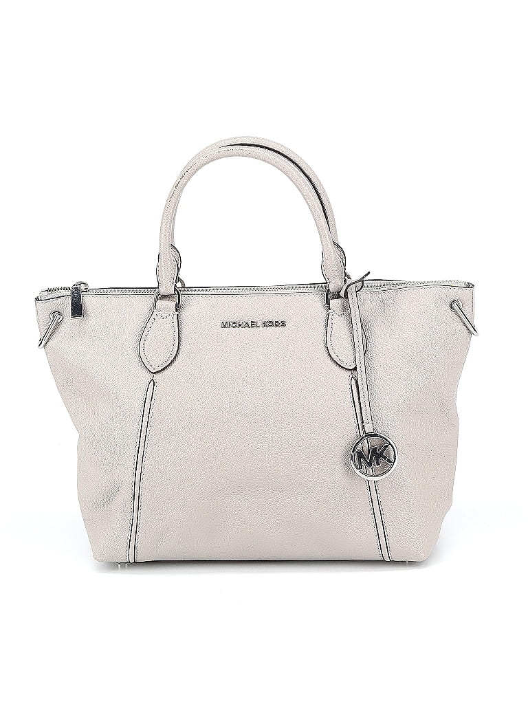 MICHAEL Michael Kors Solid Gray Satchel One Size - 70% off | thredUP