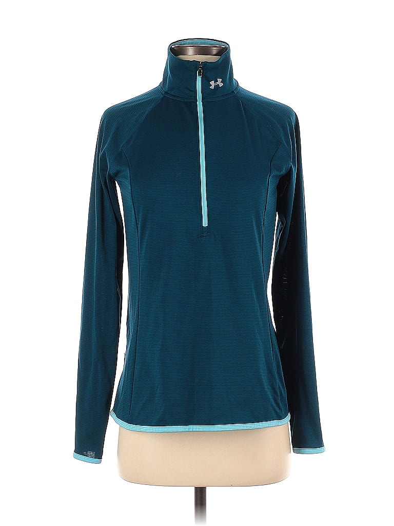 Under Armour 100% Polyester Teal Track Jacket Size S - 62% off | thredUP