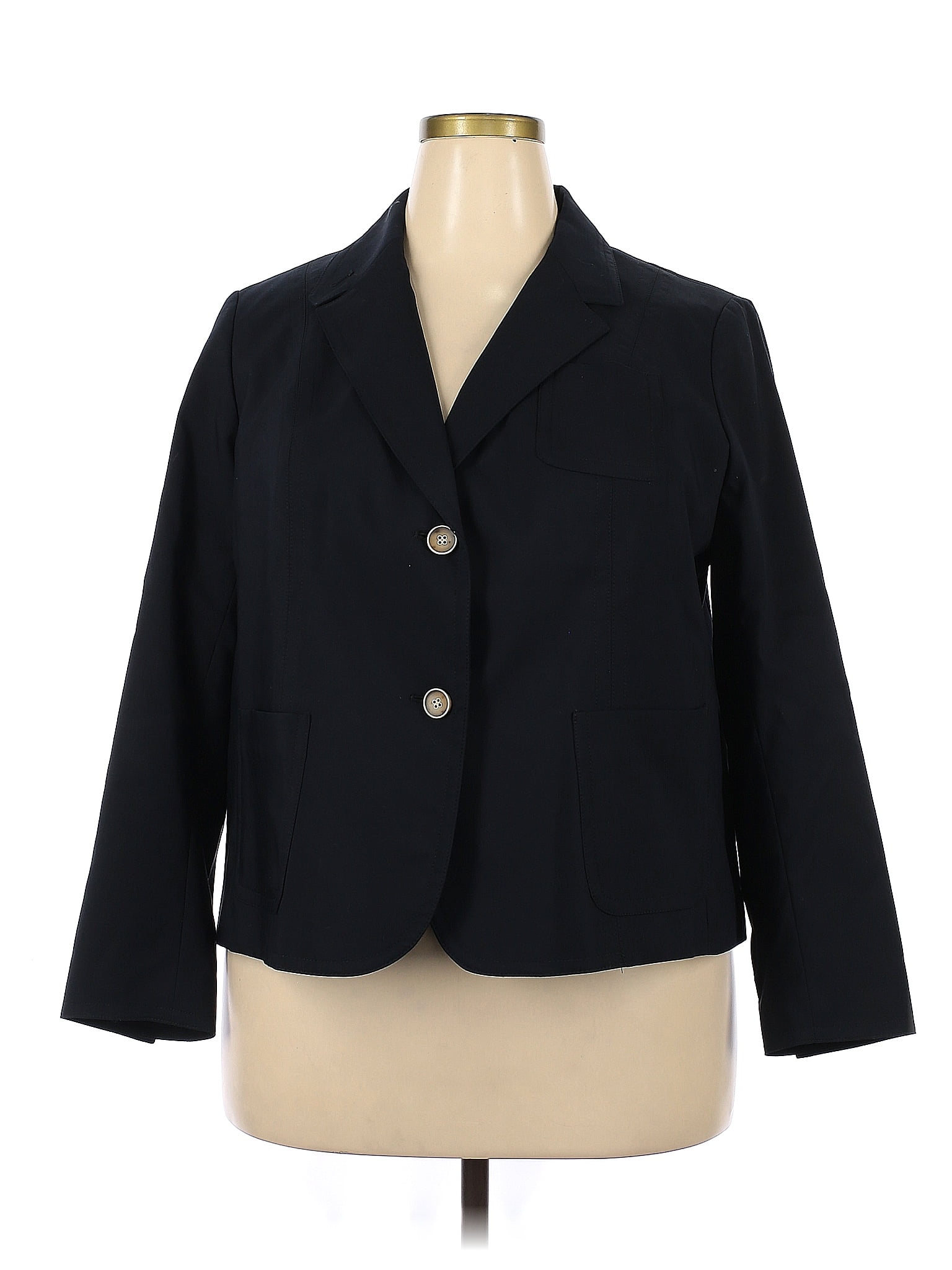 Talbots Solid Blue Blazer Size 18 (Plus) - 72% off | thredUP