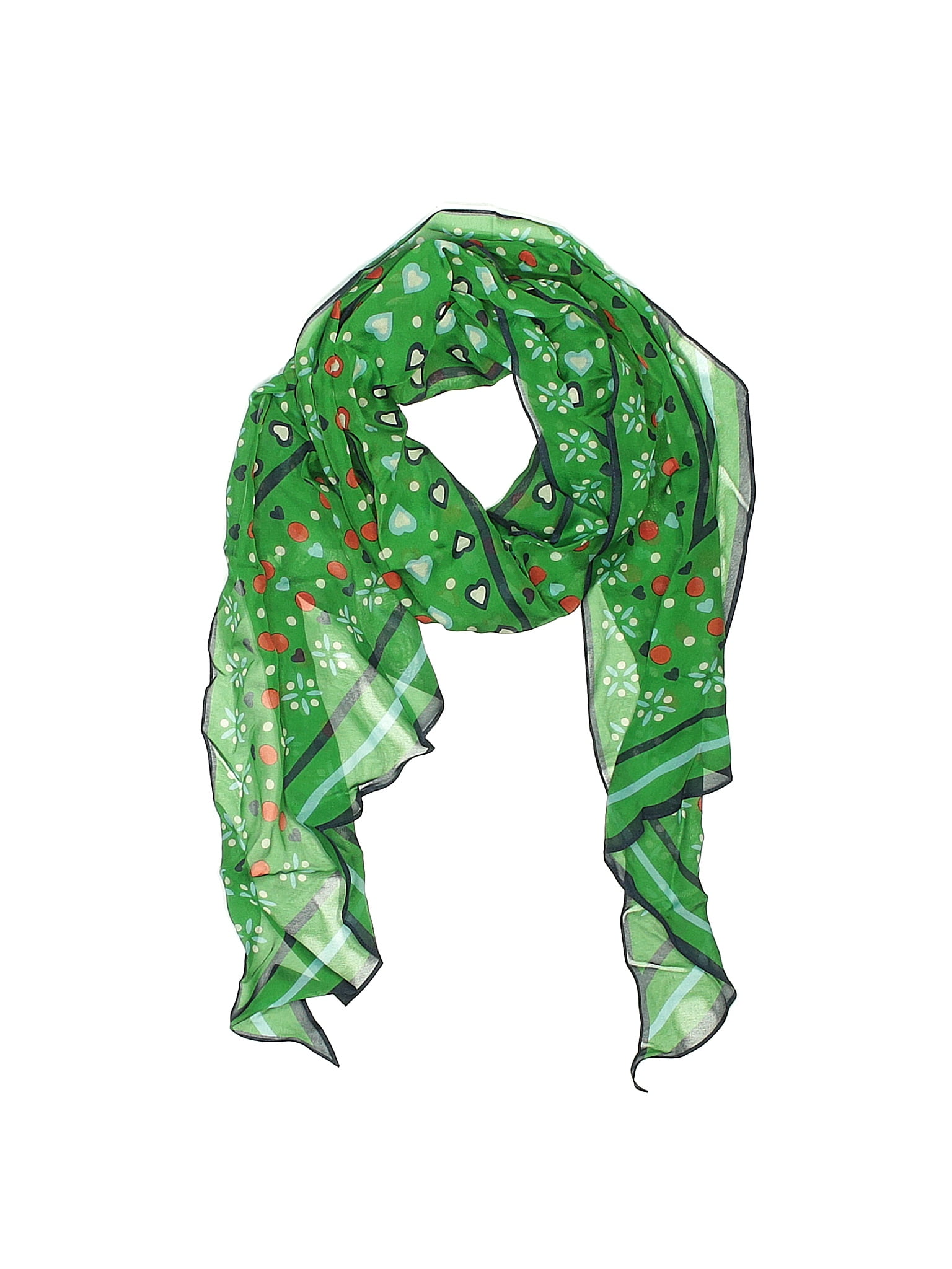 CAbi 100% Silk Green Silk Scarf One Size - 68% off | thredUP