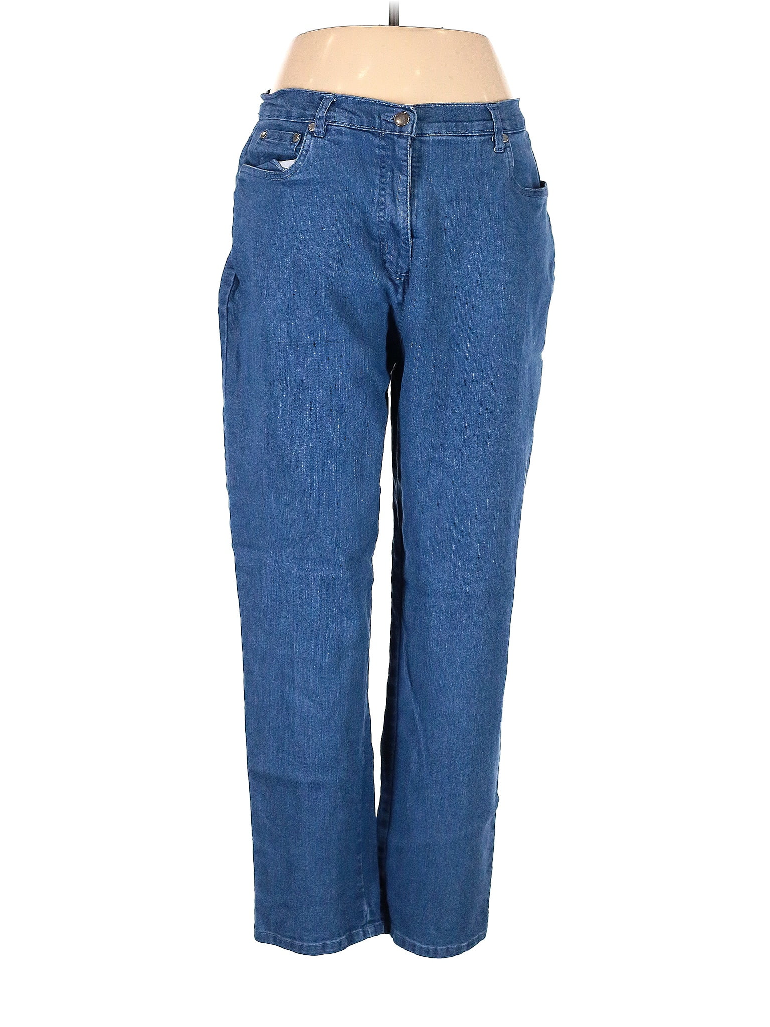 Blair Solid Blue Jeans Size 16 - 53% off | ThredUp