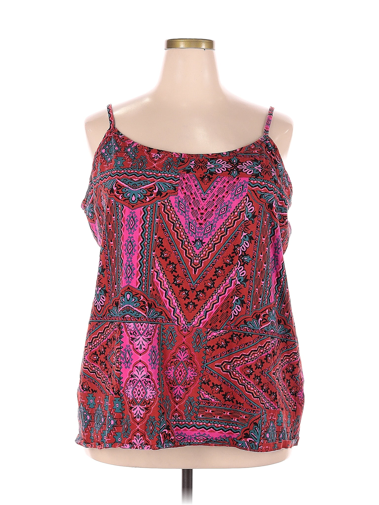 Torrid Pink Sleeveless Blouse Size 5X Plus (5) (Plus) - 61% off | ThredUp