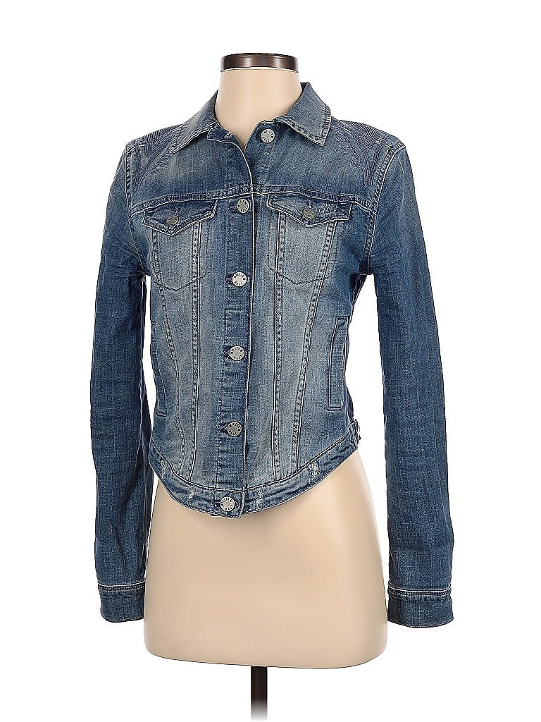 William Rast Solid Blue Denim Jacket Size S - 69% off | thredUP
