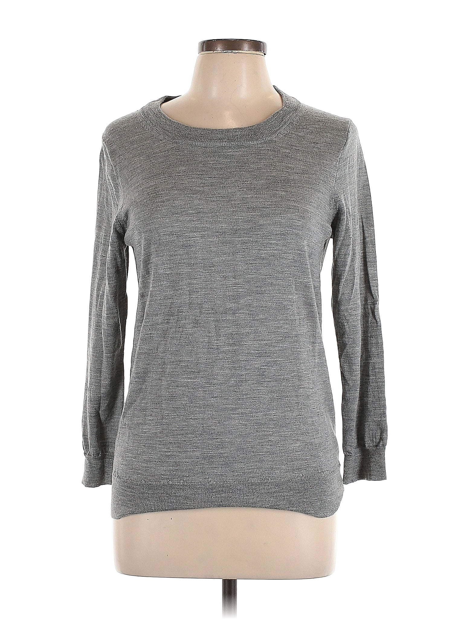 J.Crew Color Block Marled Gray Pullover Sweater Size L - 80% off | ThredUp