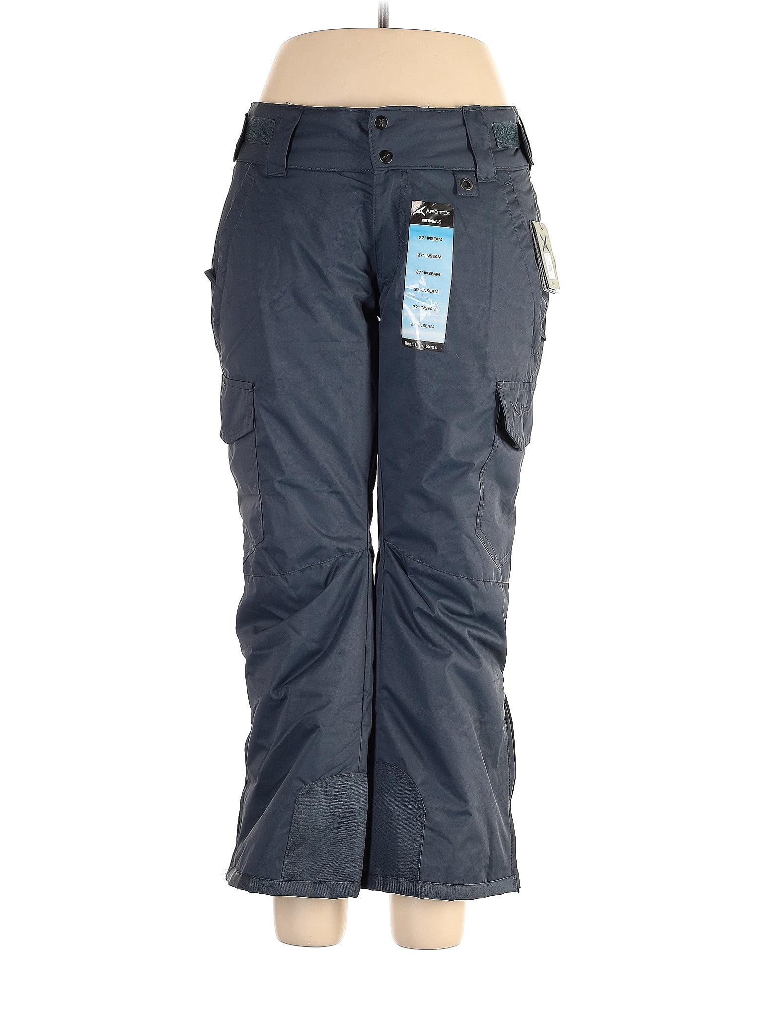 Arctix 100% Polyester Solid Blue Cargo Pants Size L - 40% off | ThredUp