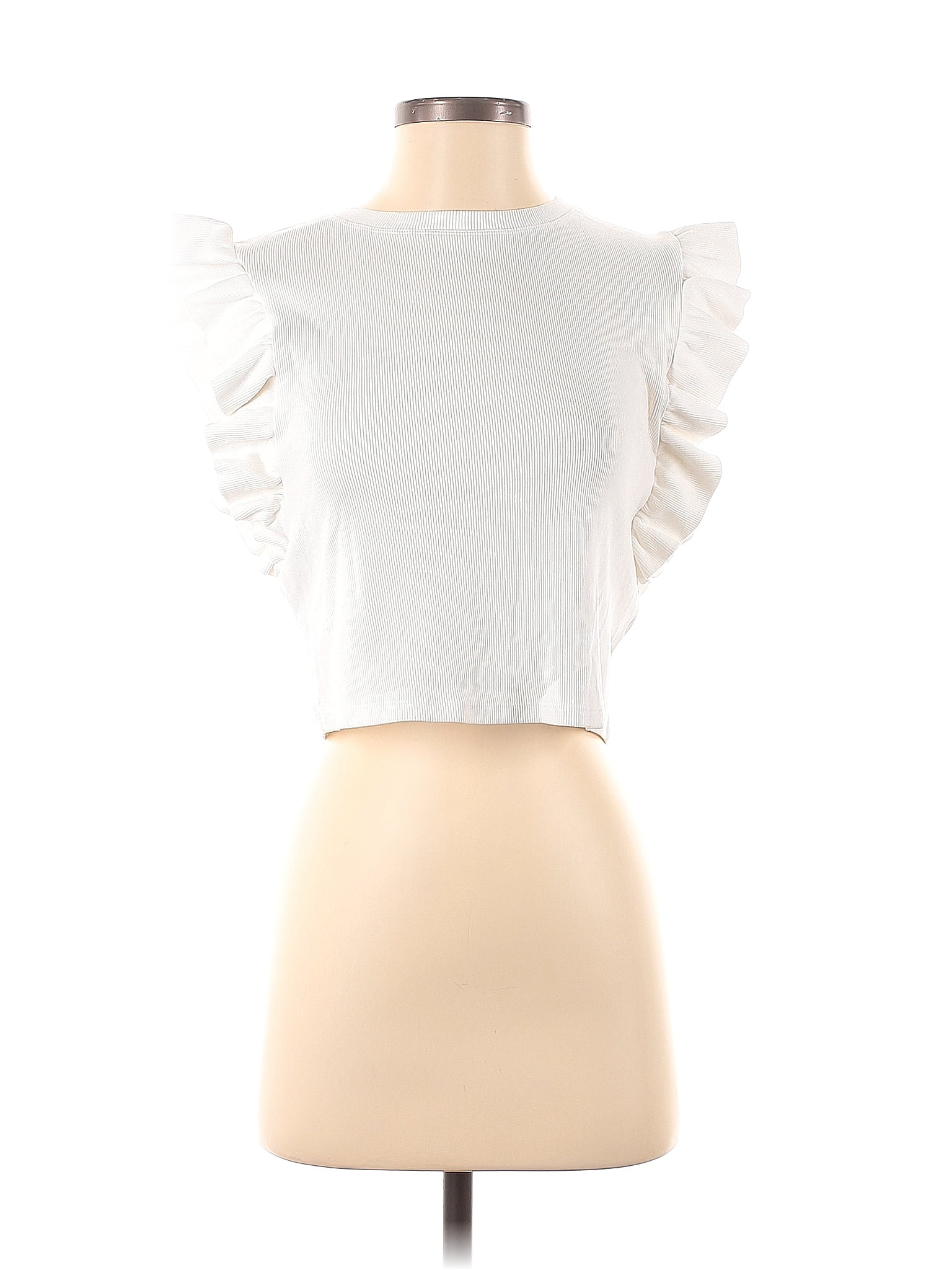 Zara White Short Sleeve Top Size M - 46% off | ThredUp