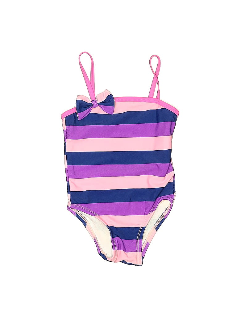 Assorted Brands Stripes Purple One Piece Swimsuit Size 6-12 mo - 59% ...