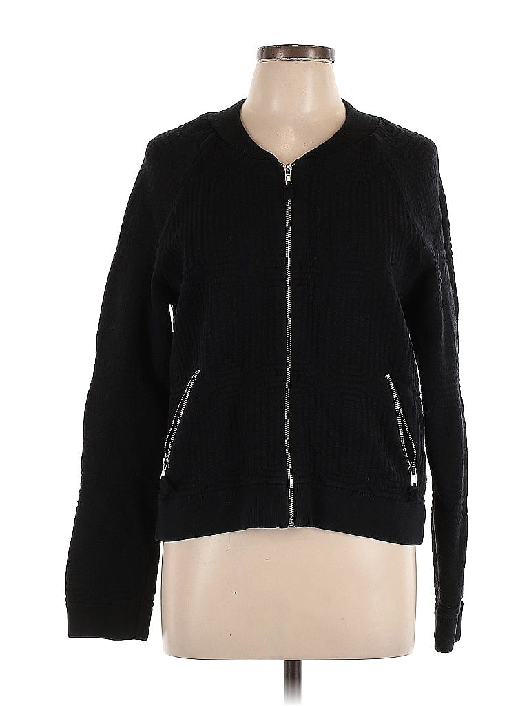 Moth Solid Black Track Jacket Size L - 54% off | thredUP