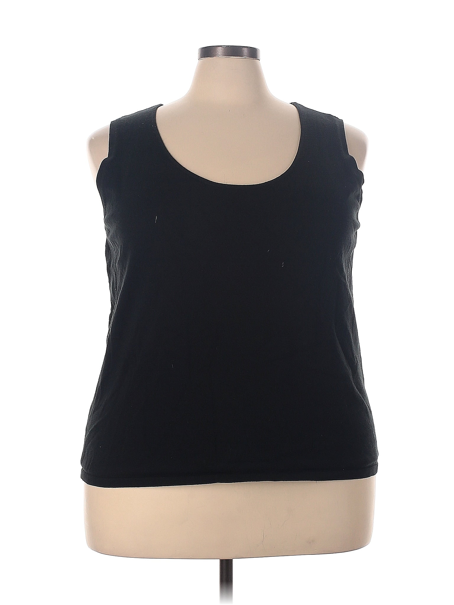 Lane Bryant Polka Dots Black Tank Top Size 26 - 28 Plus (Plus) - 65% ...