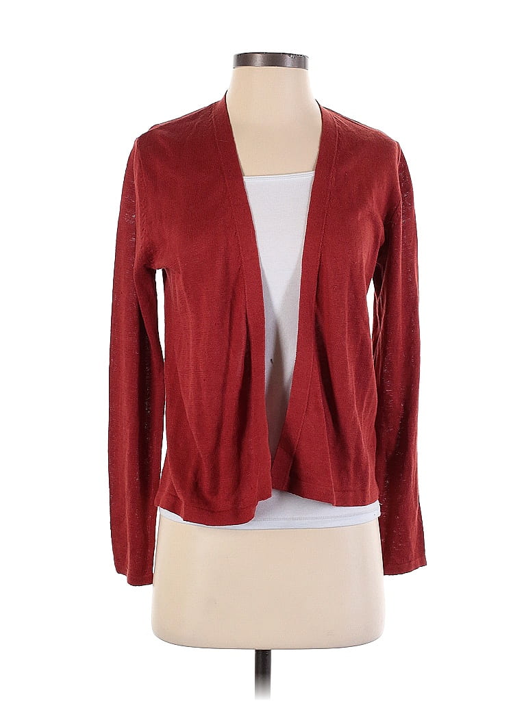 J.Jill Color Block Solid Red Cardigan Size S - 72% off | thredUP