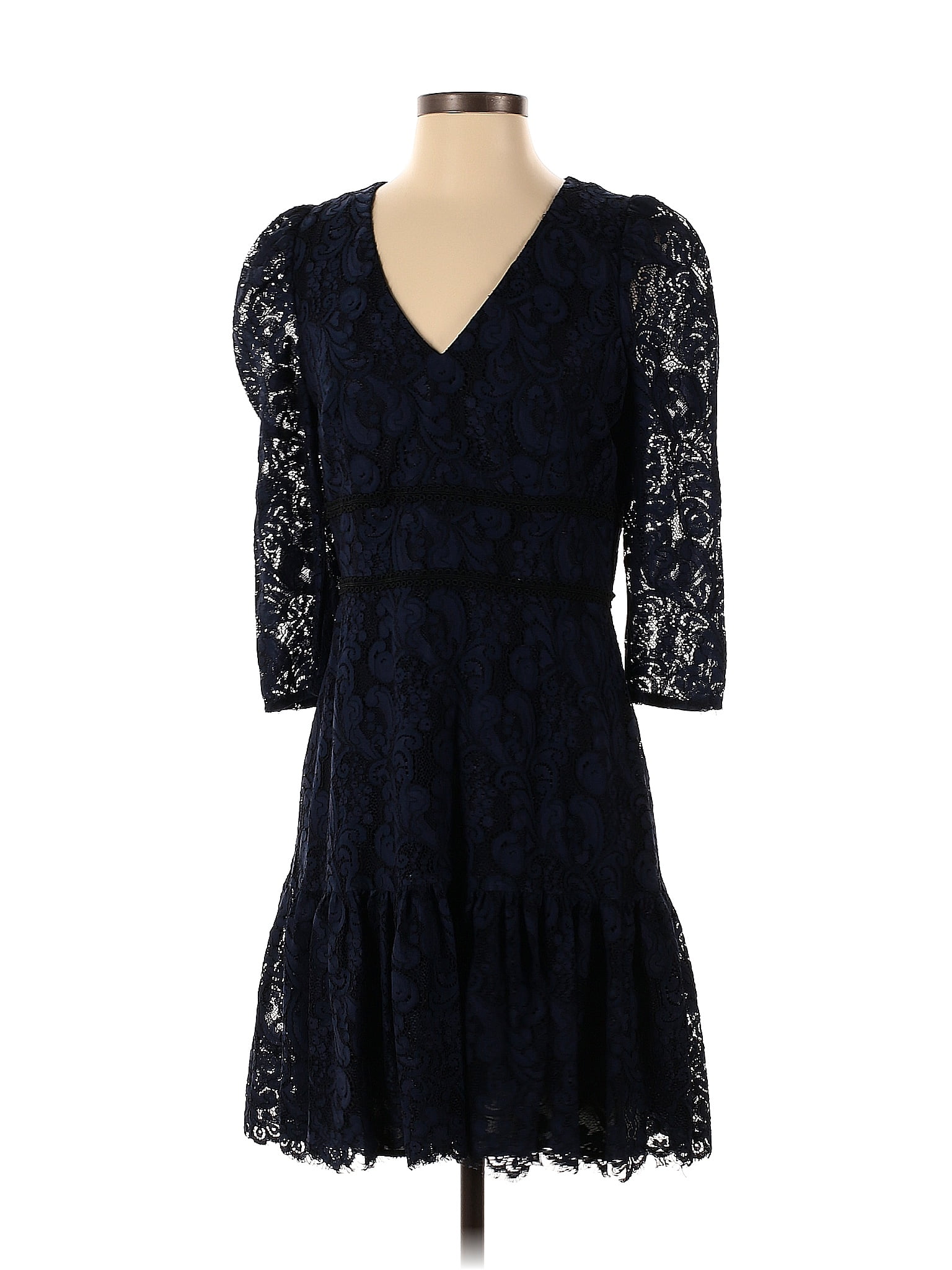 Shoshanna Solid Navy Blue Miran Dress Size 10 82 Off Thredup