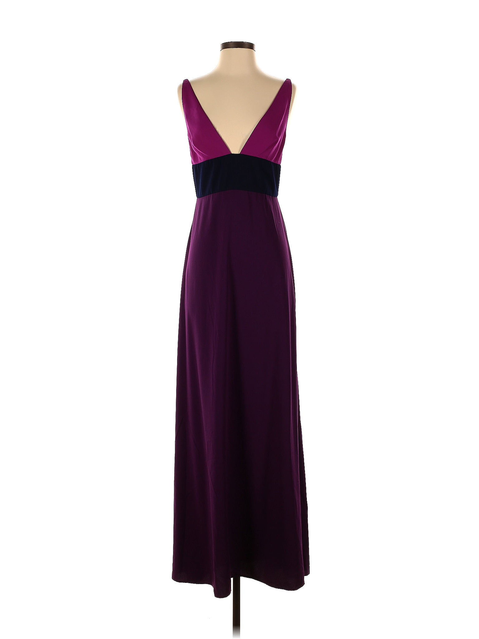 Jill Jill Stuart Purple Viola Colorblock Gown Size 4 78 Off Thredup