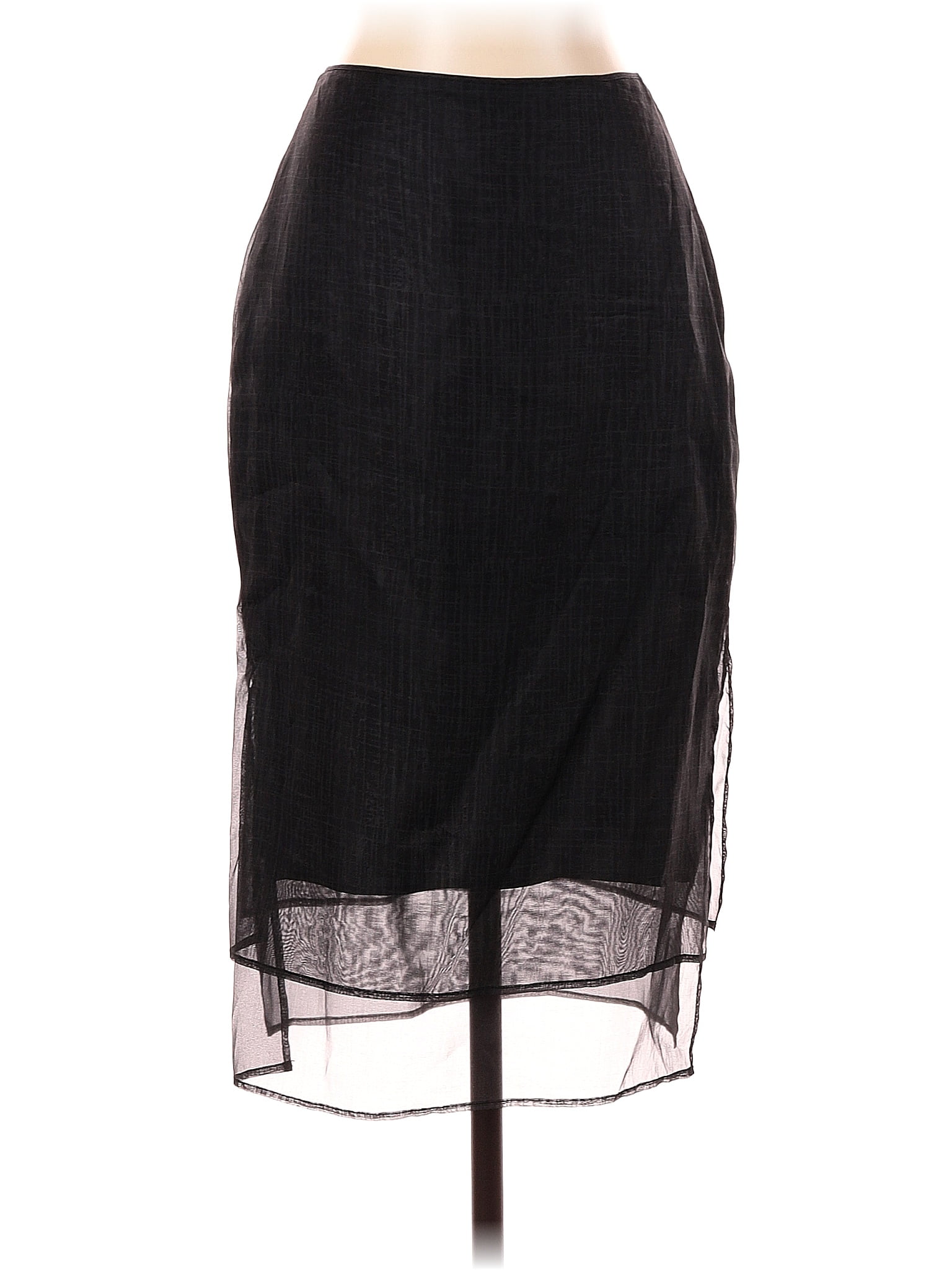 BCBG 100% Silk Solid Black Silk Skirt Size 2 - 82% off | ThredUp