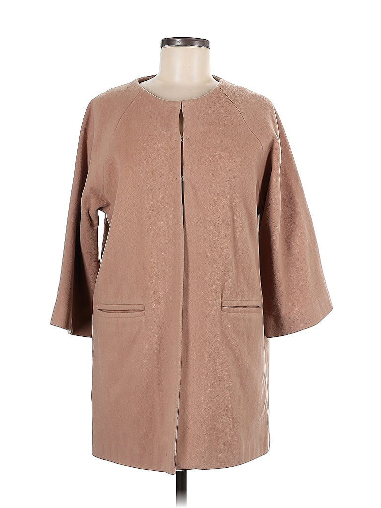 Erica Tanov 100% Silk Solid Tan Coat Size Med (2) - 69% off | ThredUp