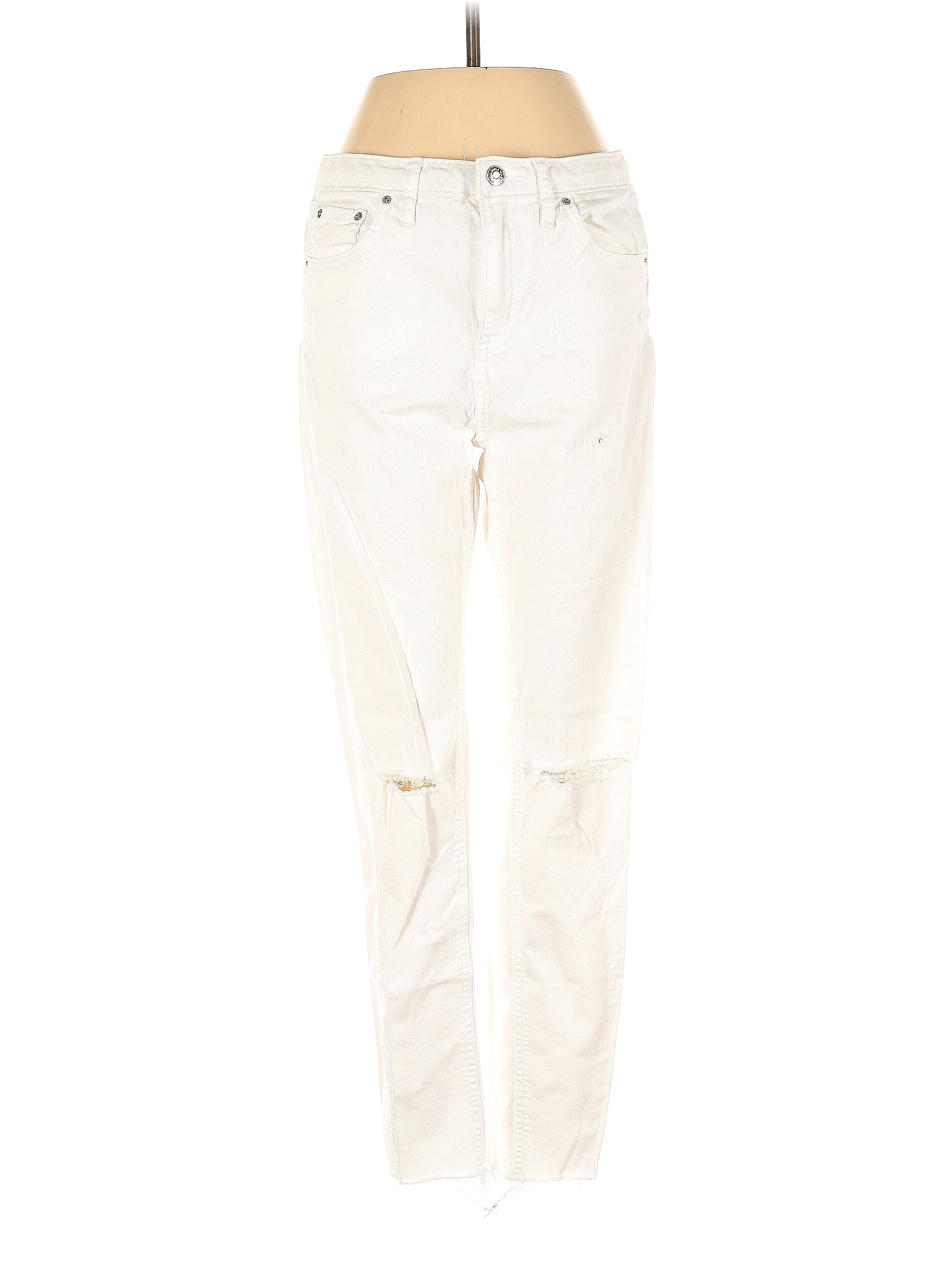 Wild Fable Solid Ivory Jeans Size 6 - 50% off | ThredUp
