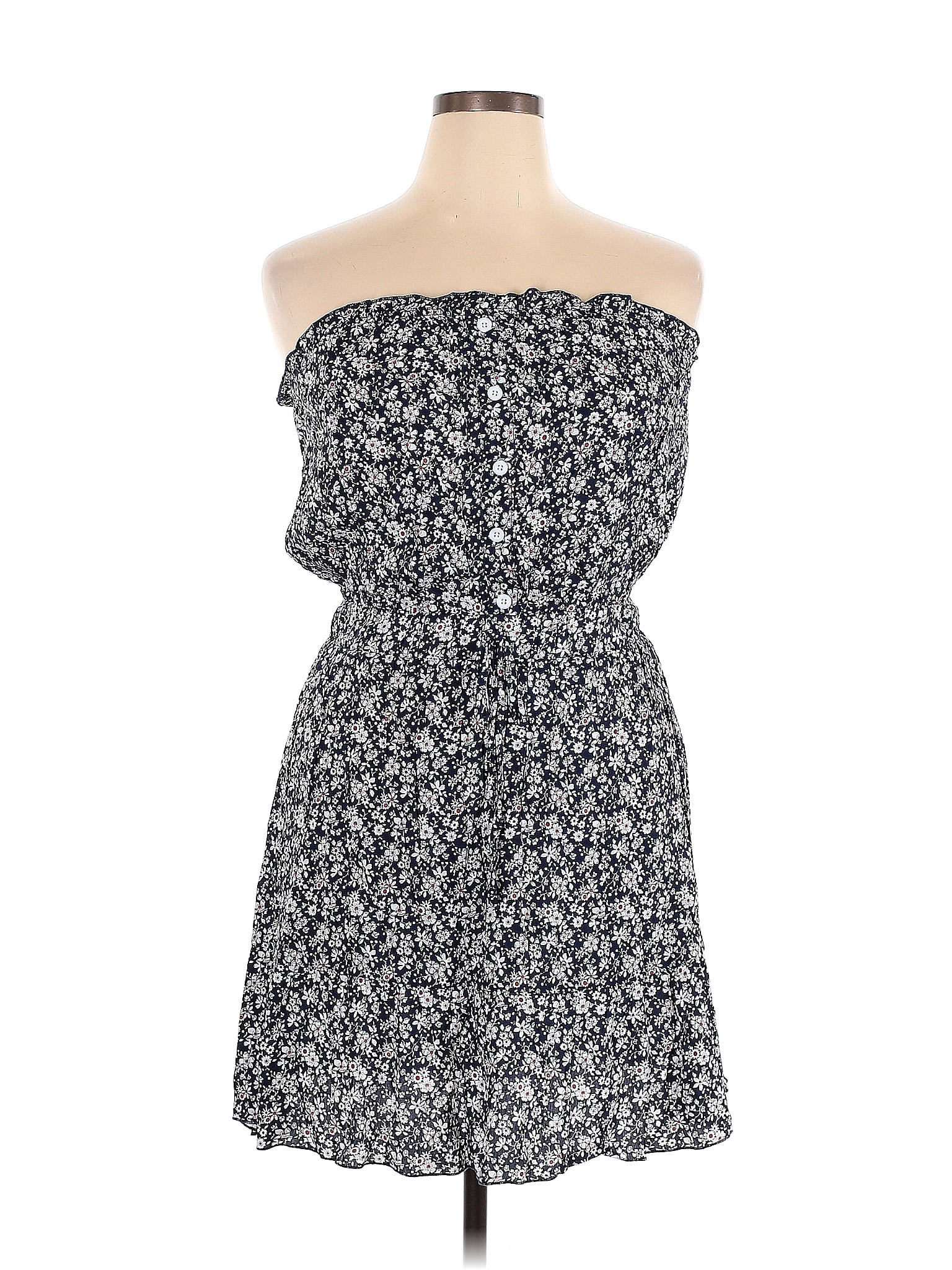 Assorted Brands Floral Multi Color Gray Casual Dress Size Xl 49 Off
