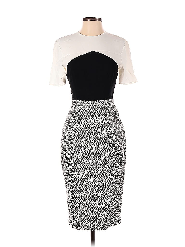 Jason Wu Color Block Multi Color Gray Cocktail Dress Size 4 - 76% off ...