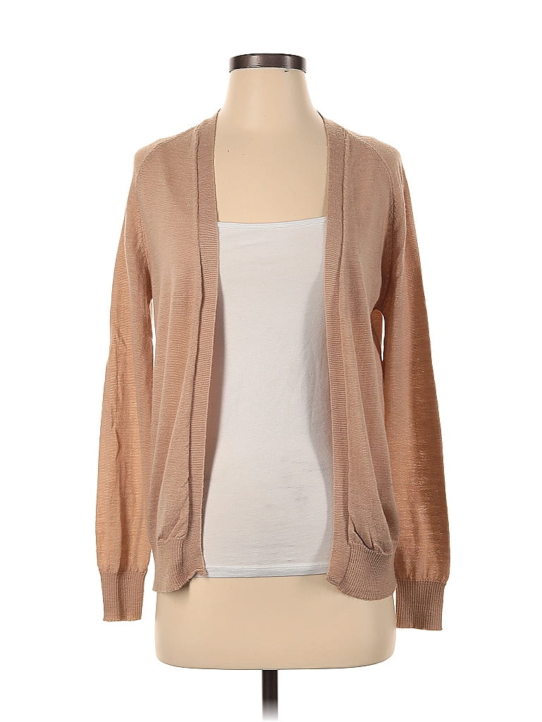 Adele Fado Color Block Solid Tan Cardigan Size 2 74 Off Thredup