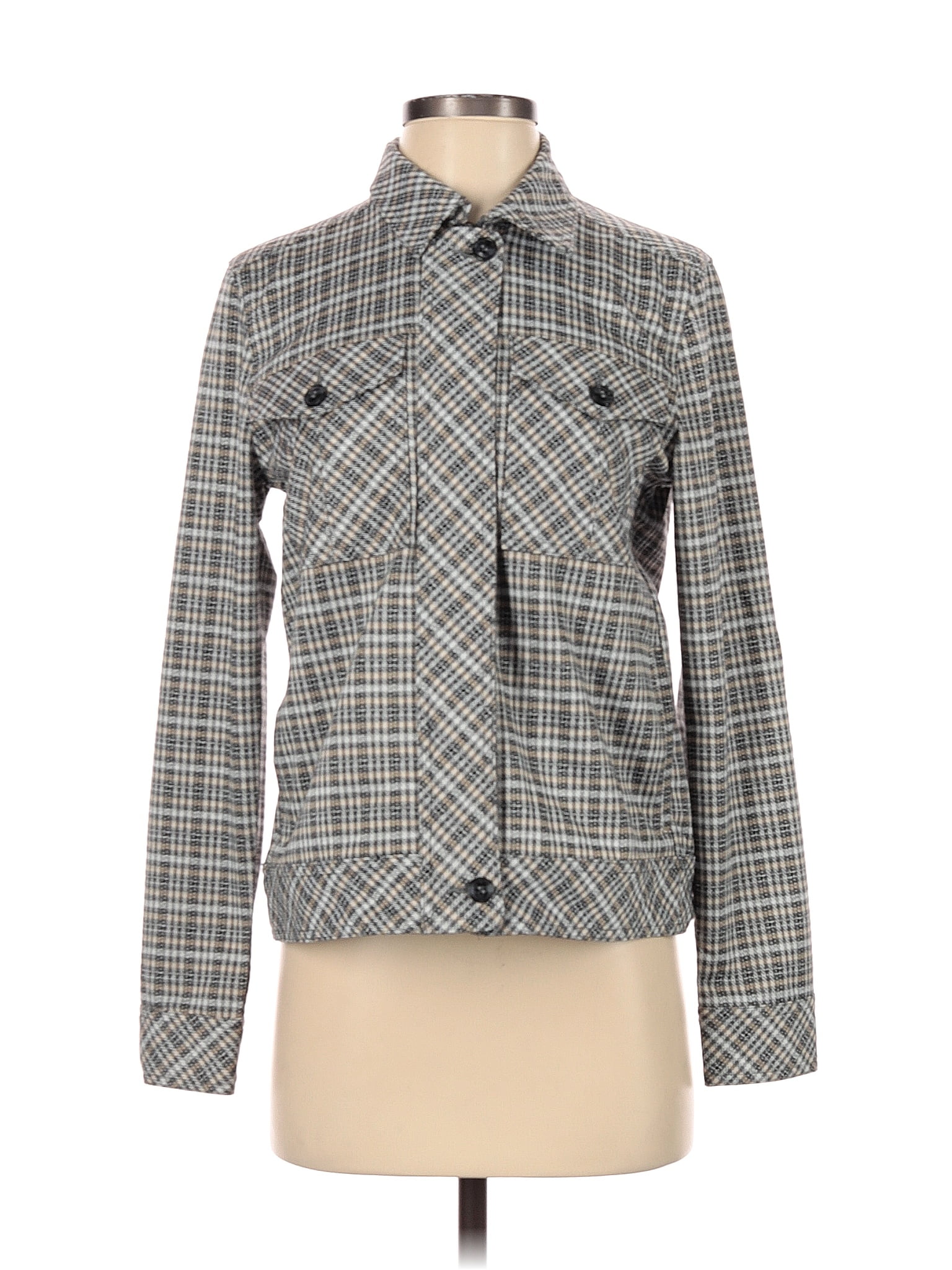Liverpool Los Angeles Plaid Gray Jacket Size XS - 71% off | ThredUp