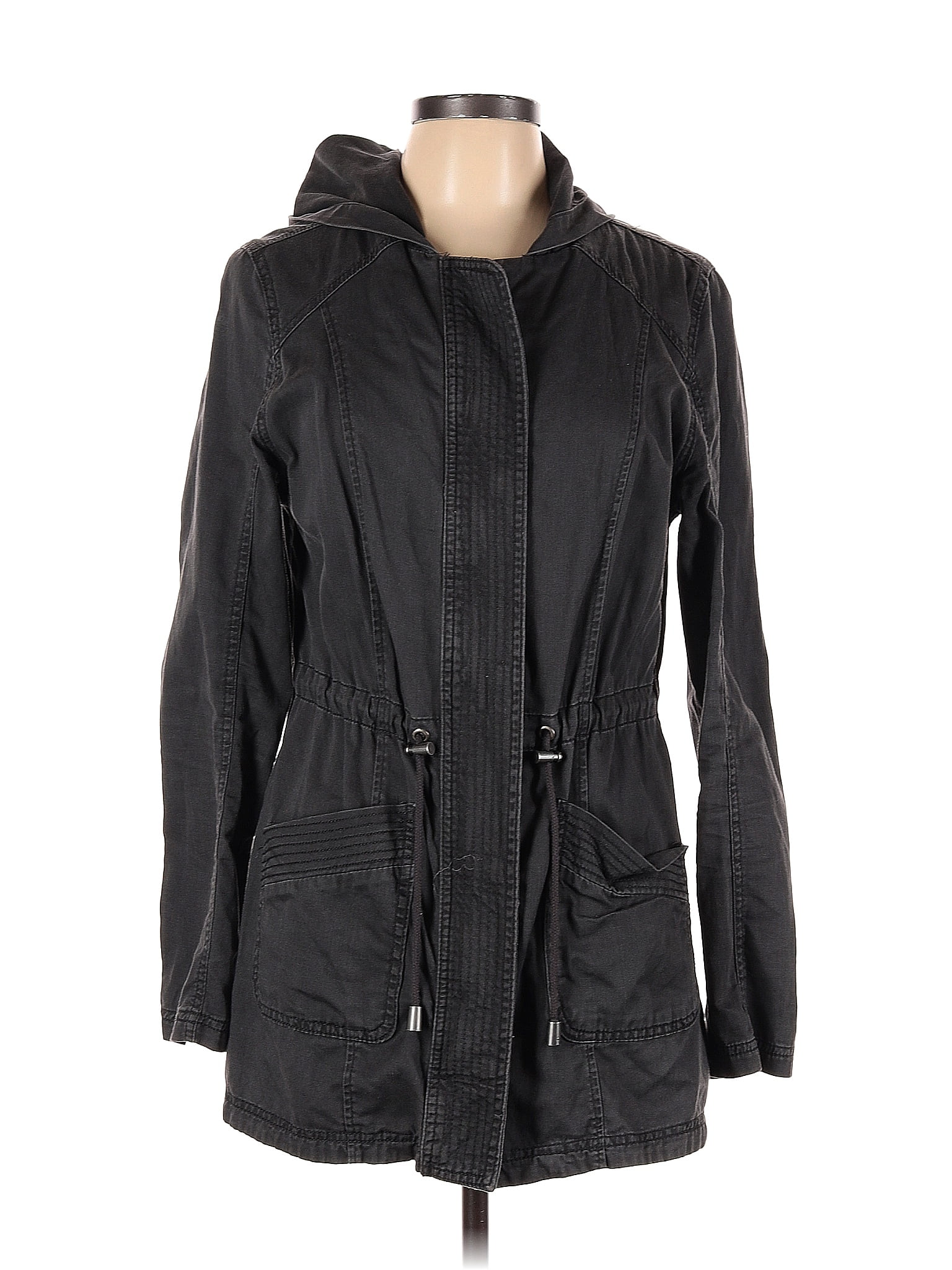 Mossimo Supply Co. 100% Cotton Solid Black Denim Jacket Size L - 40% ...