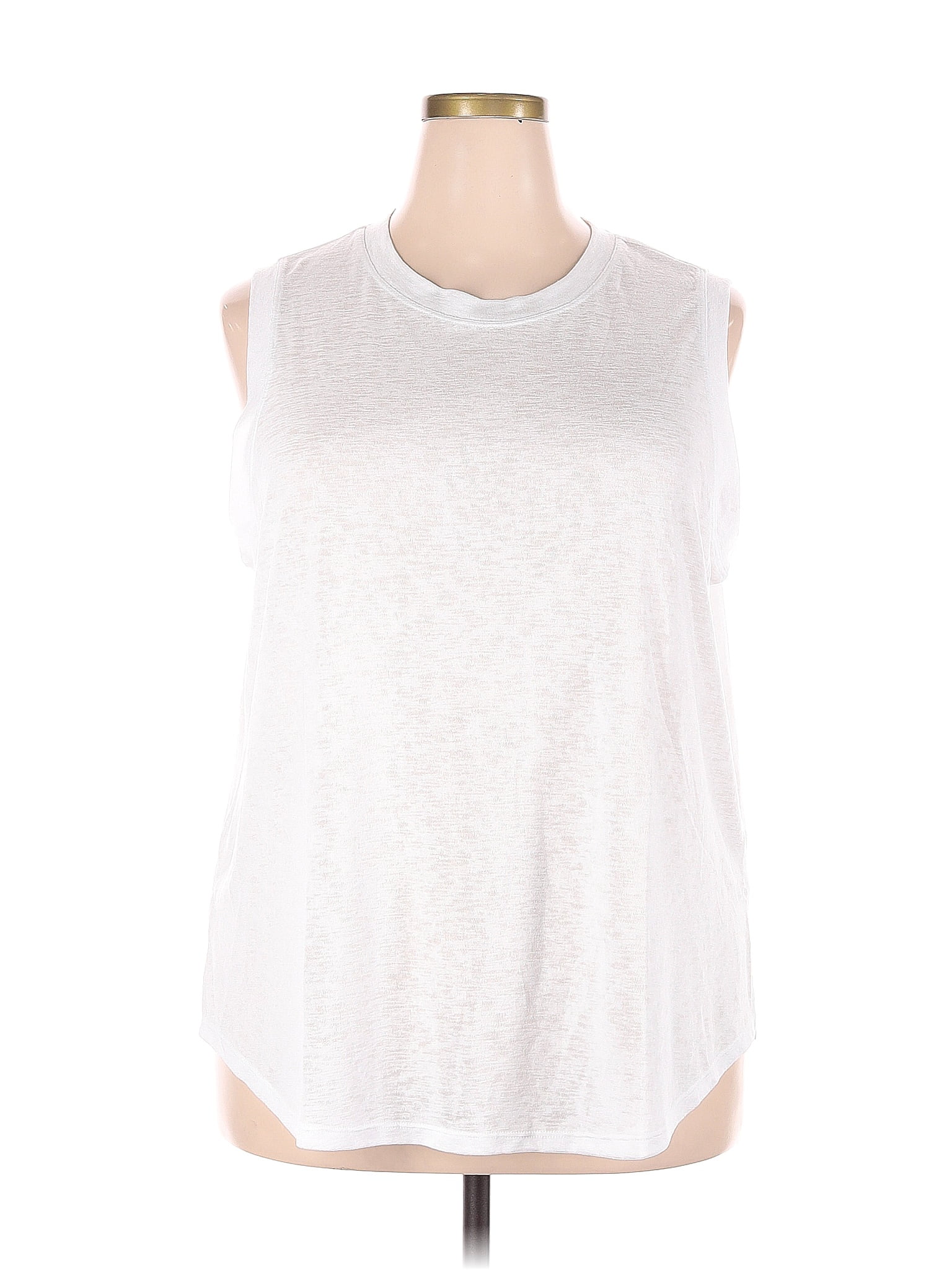 Athleta White Tank Top Size 2X (Plus) - 48% off | thredUP