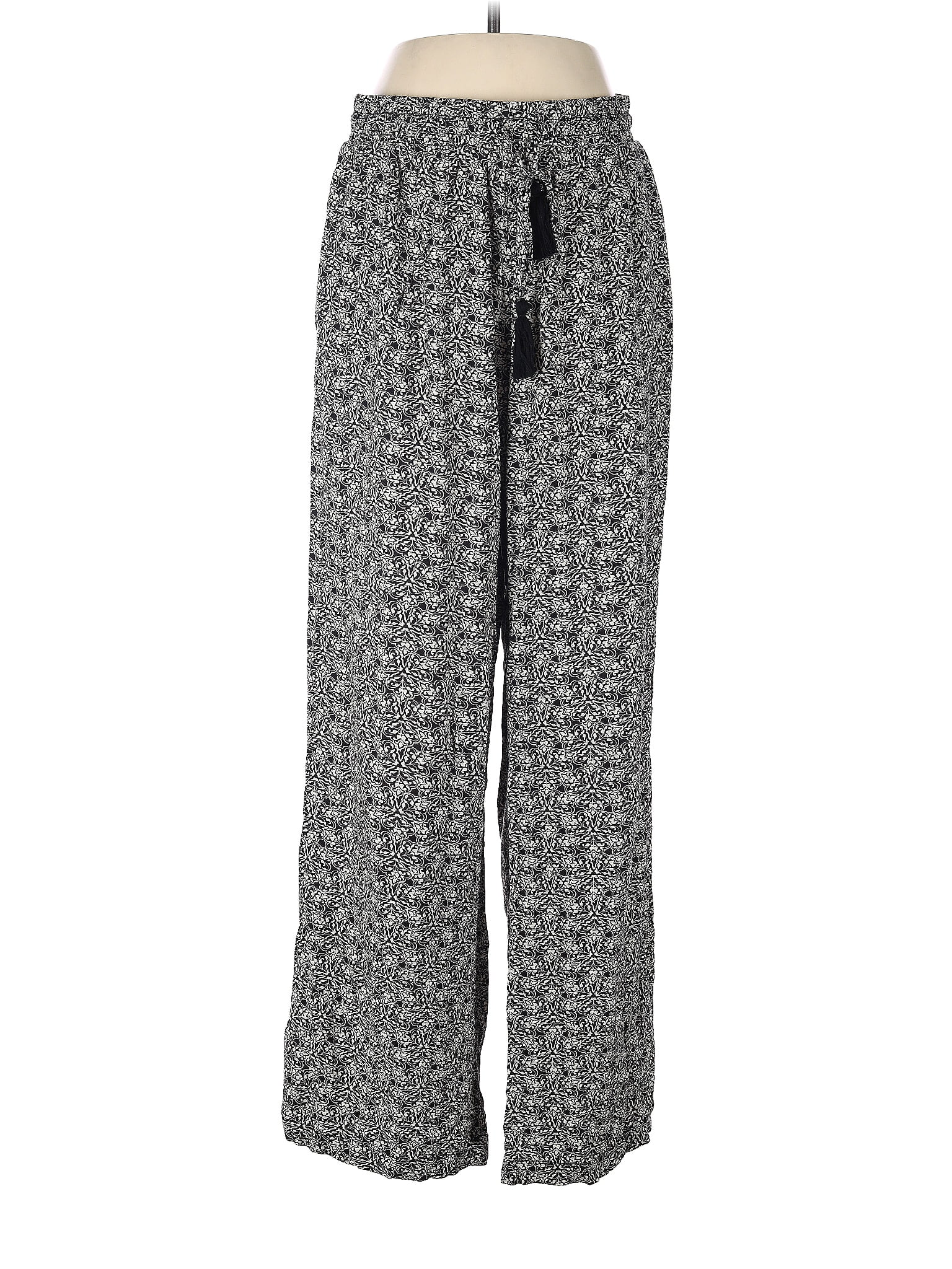 Knox Rose 100% Rayon Multi Color Gray Casual Pants Size M - 32% off ...