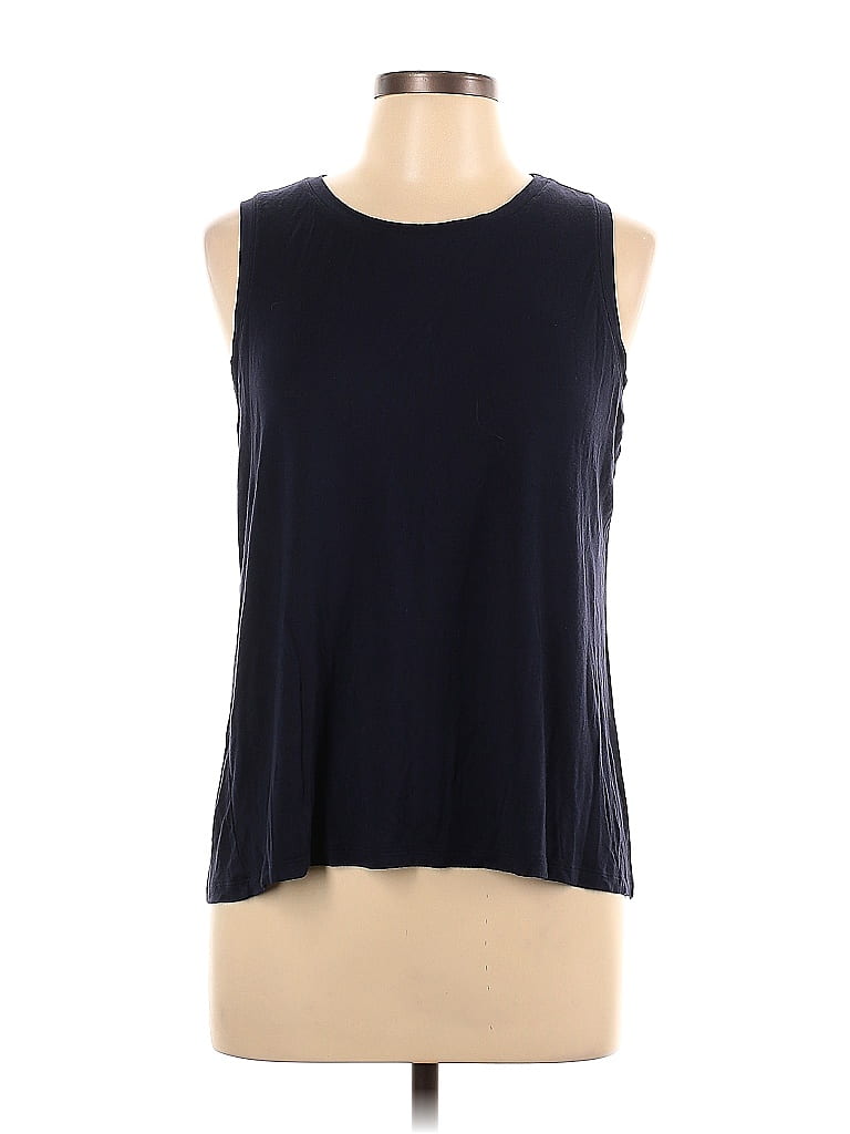 Halogen Navy Blue Tank Top Size L - 74% off | thredUP