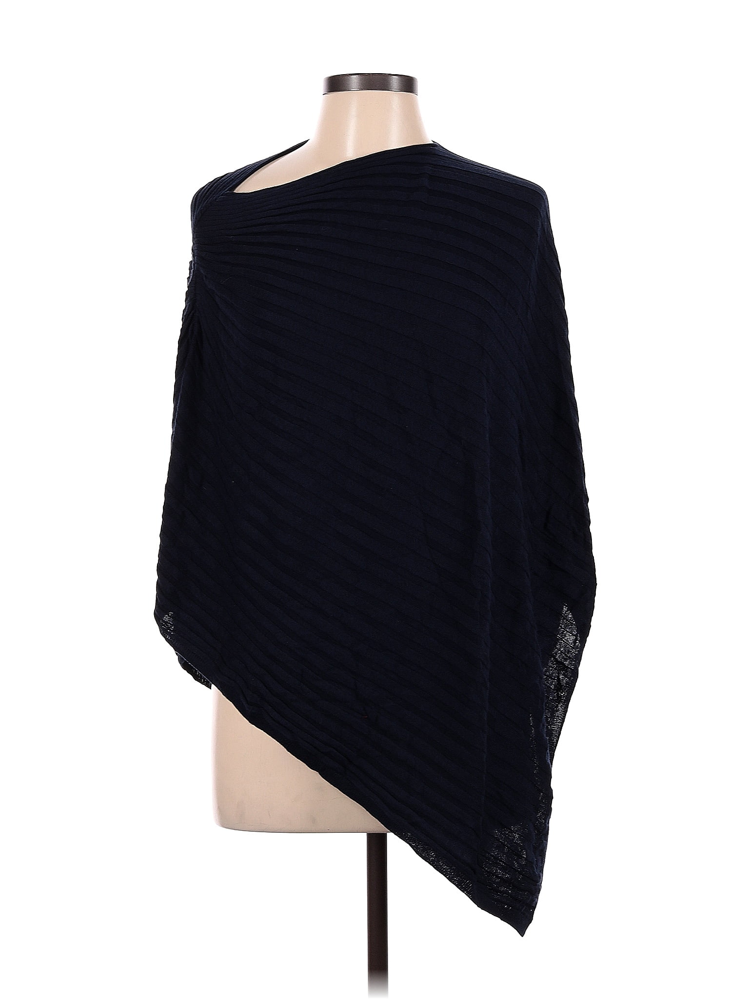 J.Jill Solid Blue Poncho One Size - 71% off | thredUP