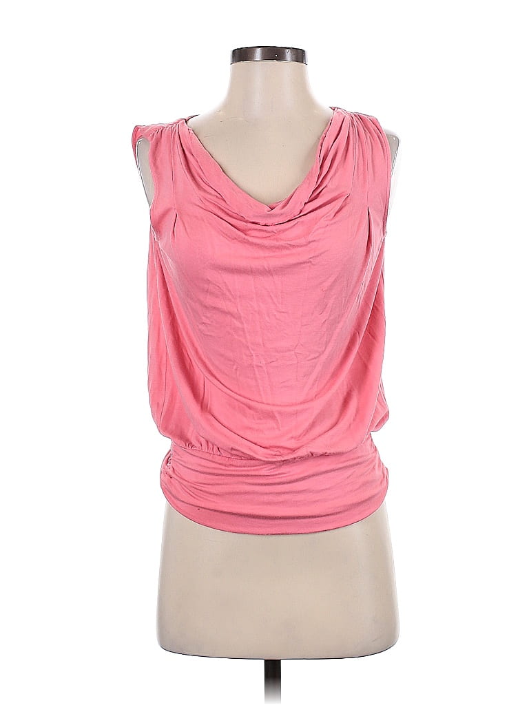 Express 100 Rayon Solid Pink Sleeveless Top Size Xs 59 Off Thredup