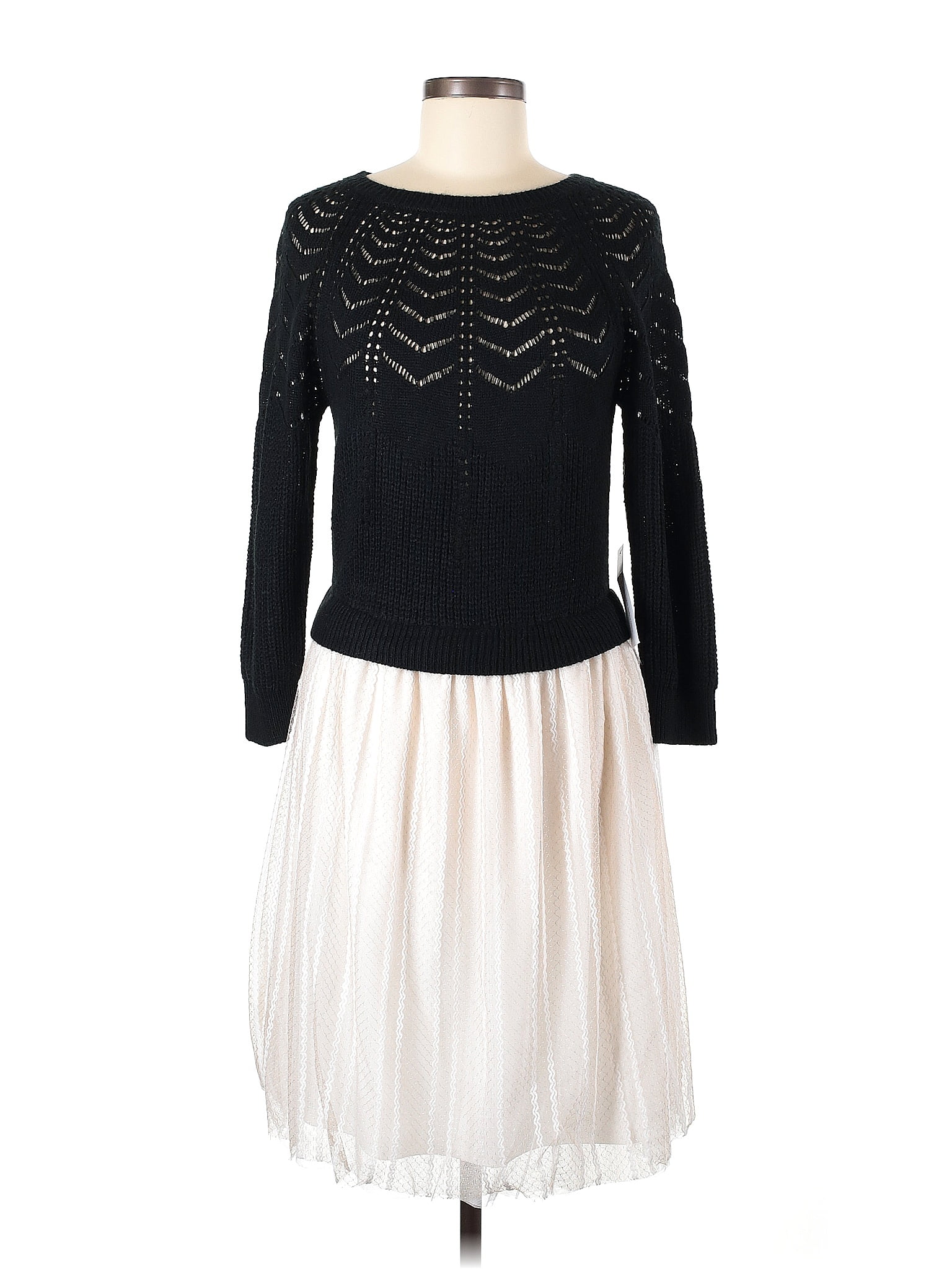 ModCloth 100% Acrylic Black Casual Dress Size M - 64% off | ThredUp