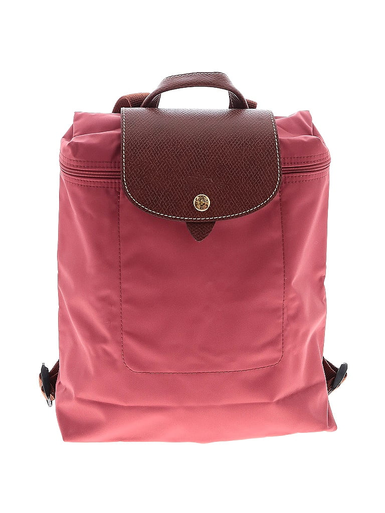 Longchamp Solid Burgundy Backpack One Size - 46% off | thredUP