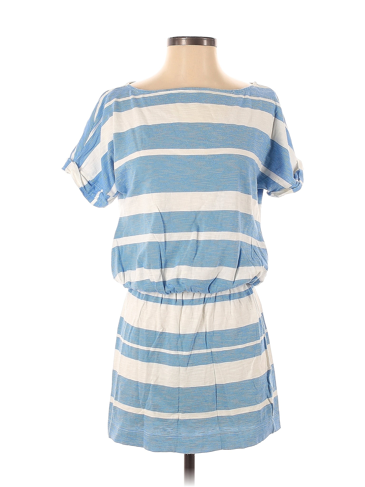 Lilly Pulitzer 100 Cotton Stripes Blue Casual Dress Size Xs 66 Off