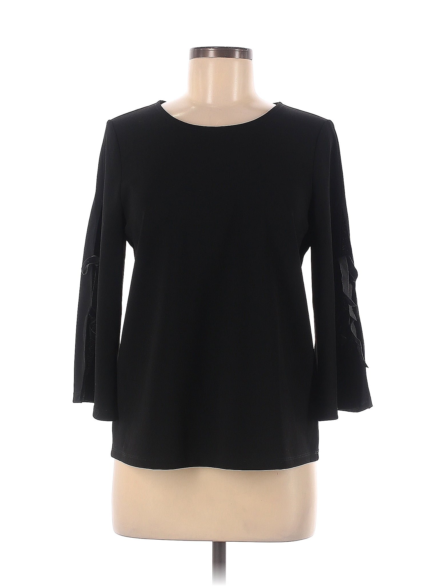 Ann Taylor Polka Dots Black Long Sleeve Blouse Size M 72 Off Thredup