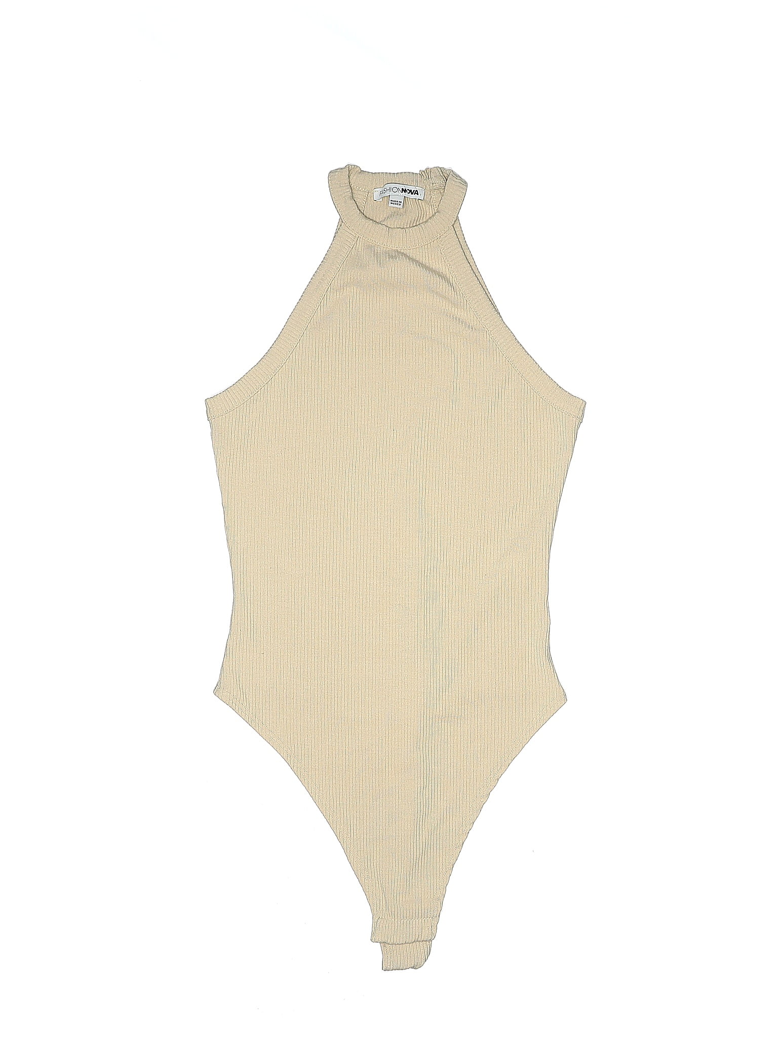 Fashion Nova Solid Tan Bodysuit Size M - 32% off | ThredUp