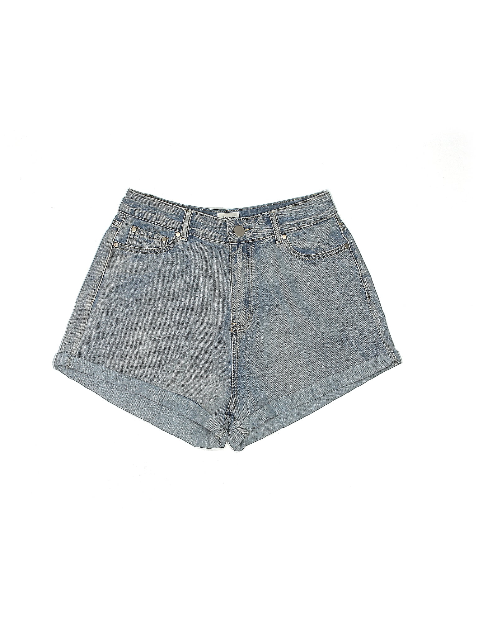 Princess Polly Solid Blue Denim Shorts Size 6 - 52% off | thredUP