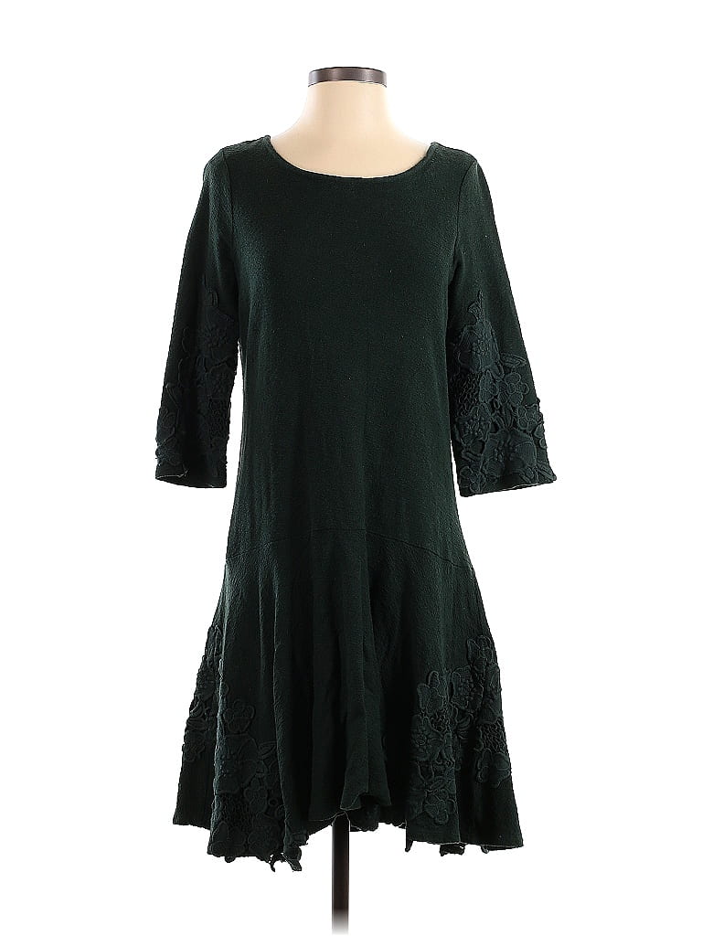 Maeve Solid Green Casual Dress Size S 74 Off Thredup