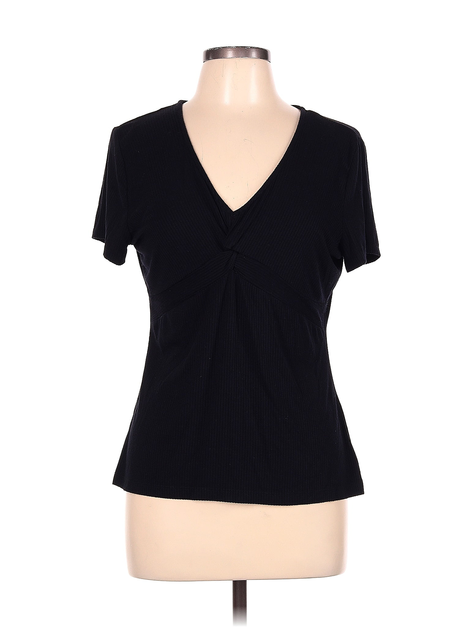 Candies Black Short Sleeve Top Size L 44 Off Thredup