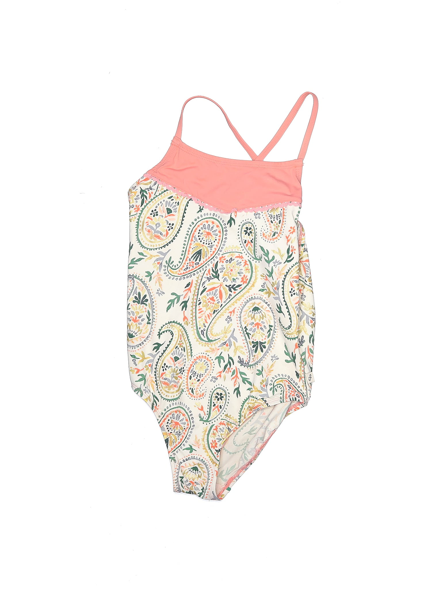 Floatimini Paisley Ivory One Piece Swimsuit Size 10 - 62% off | thredUP