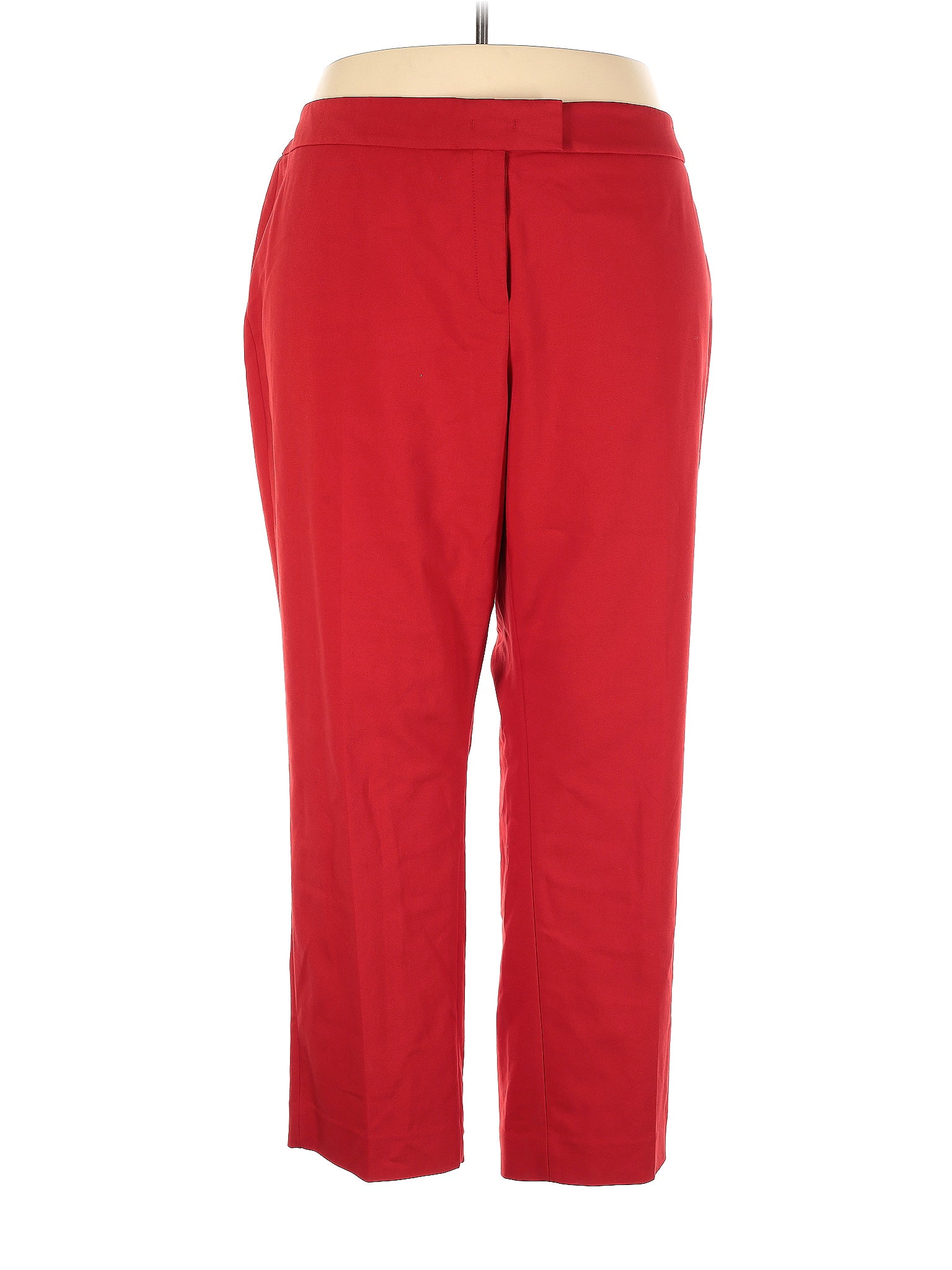 Anne Klein Solid Red Dress Pants Size 24 (Plus) - 69% off | ThredUp