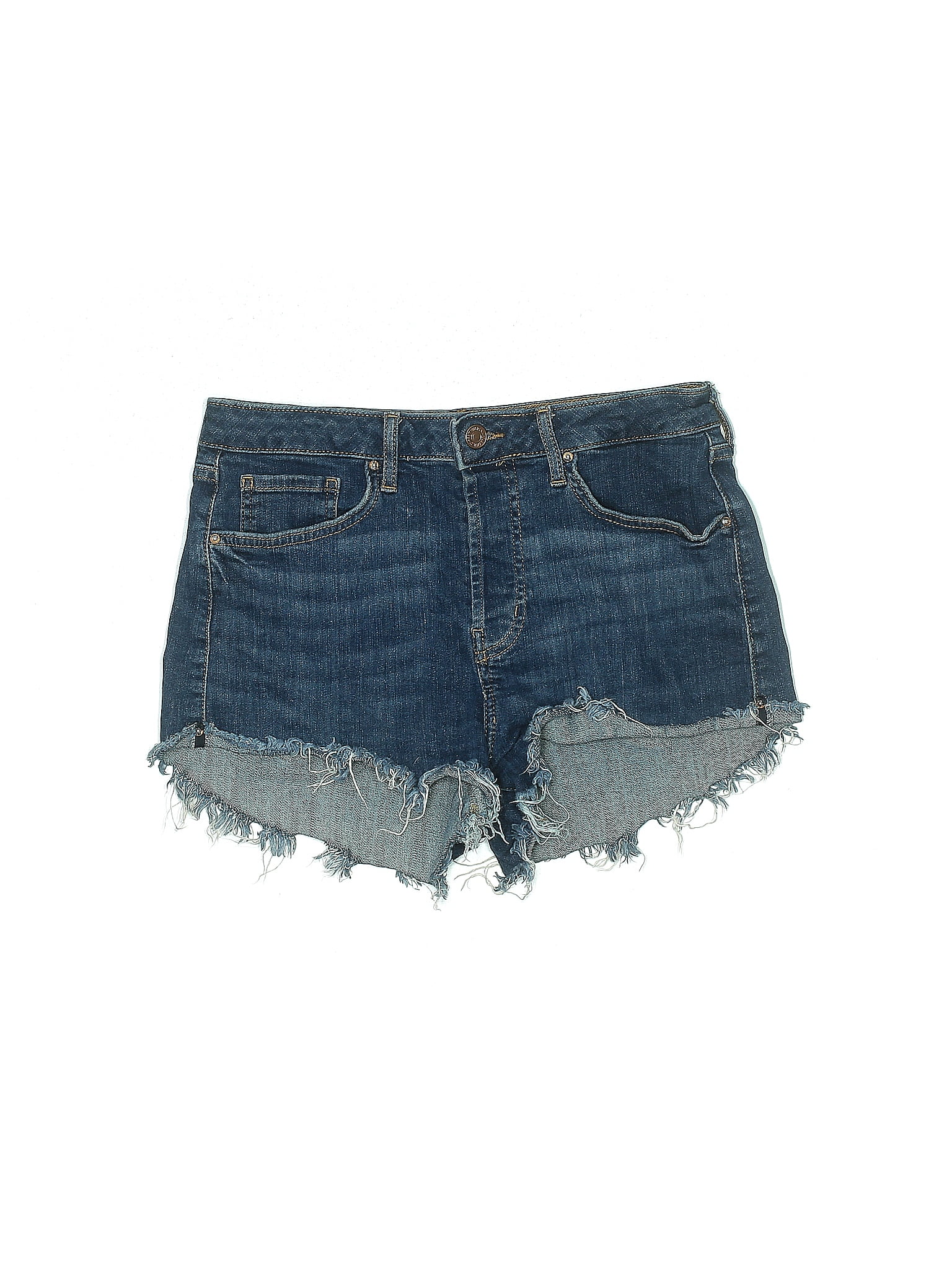 Forever 21 Solid Blue Denim Shorts 26 Waist - 47% off | thredUP