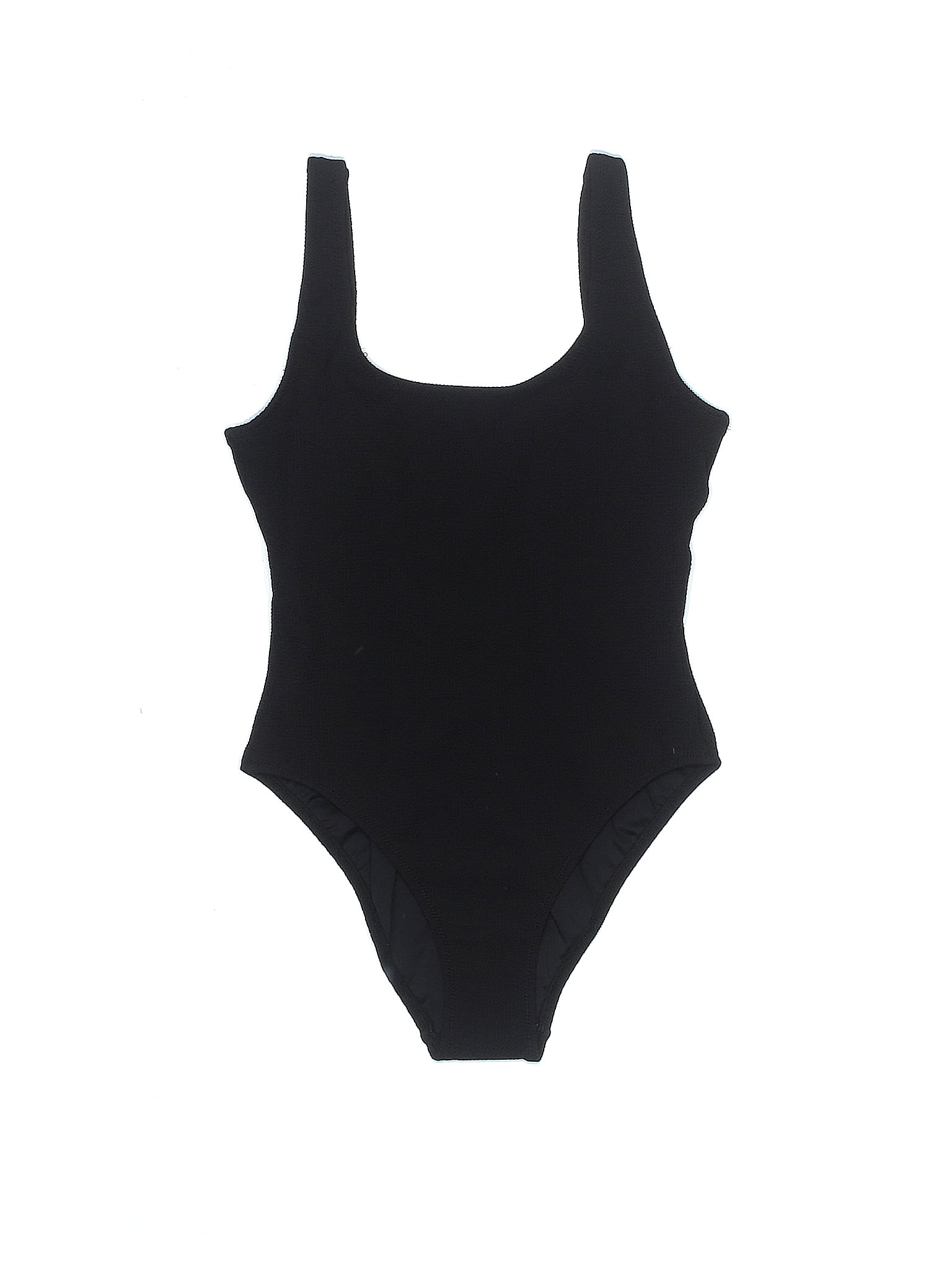 Love And Sports Solid Black One Piece Swimsuit Size M 55 Off Thredup