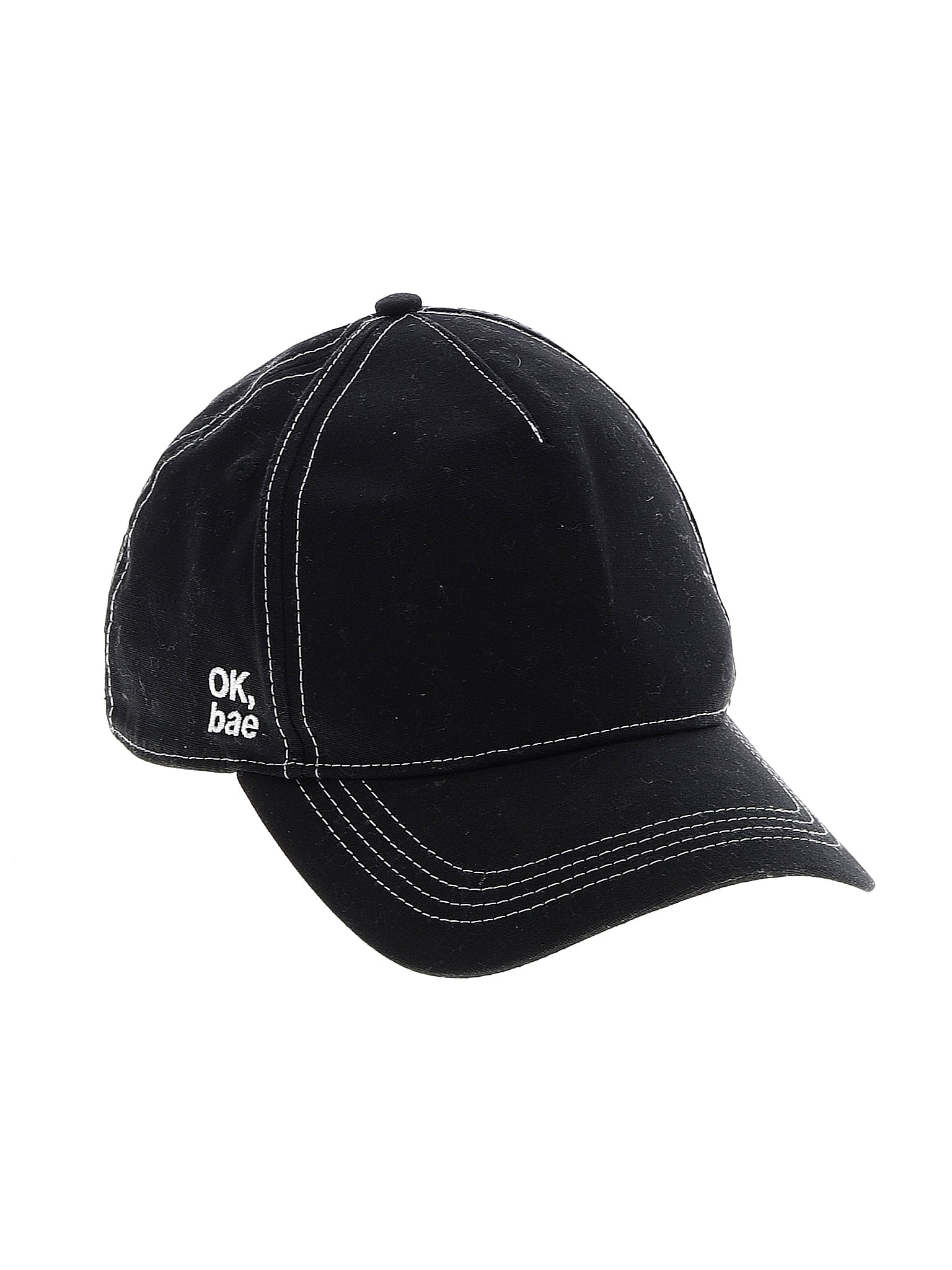 Monki 100% Cotton Black Baseball Cap One Size - 30% off | ThredUp