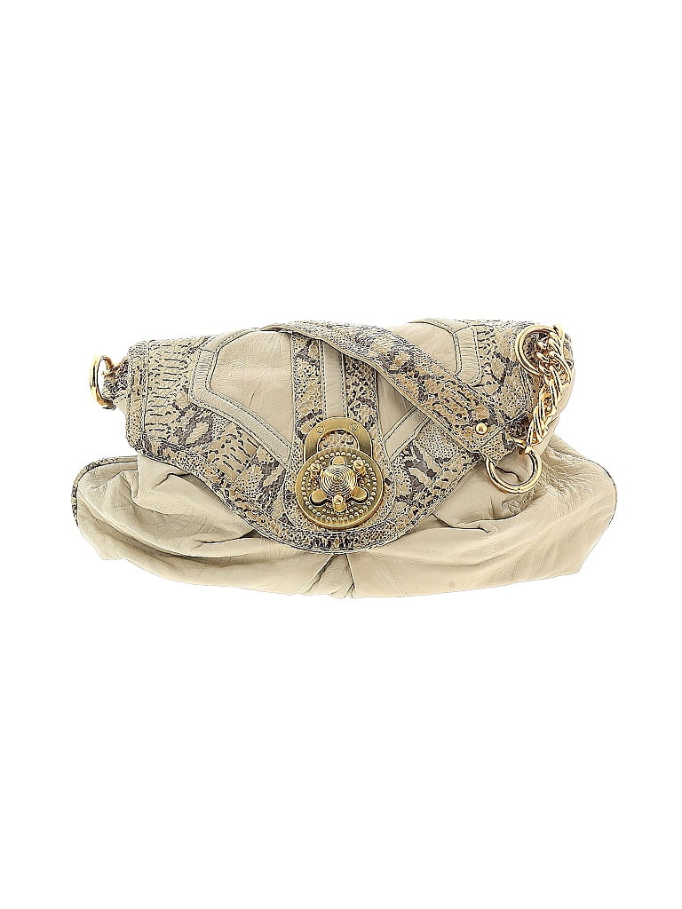 Steven by Steve Madden 100% Leather Solid Ivory Leather Shoulder Bag ...