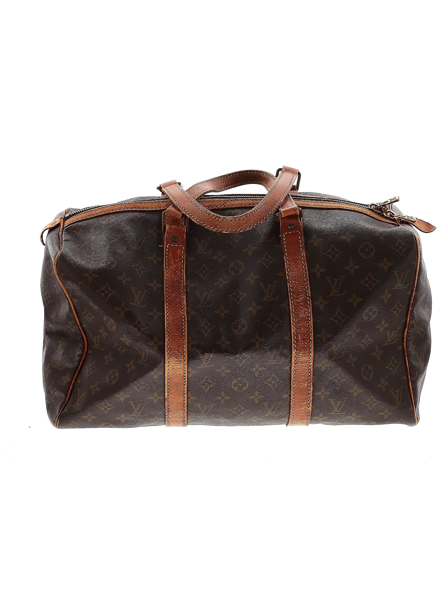 Louis Vuitton 100% Coated Canvas Color Block Brown Vintage Monogram Keepall One Size - 84% off ...