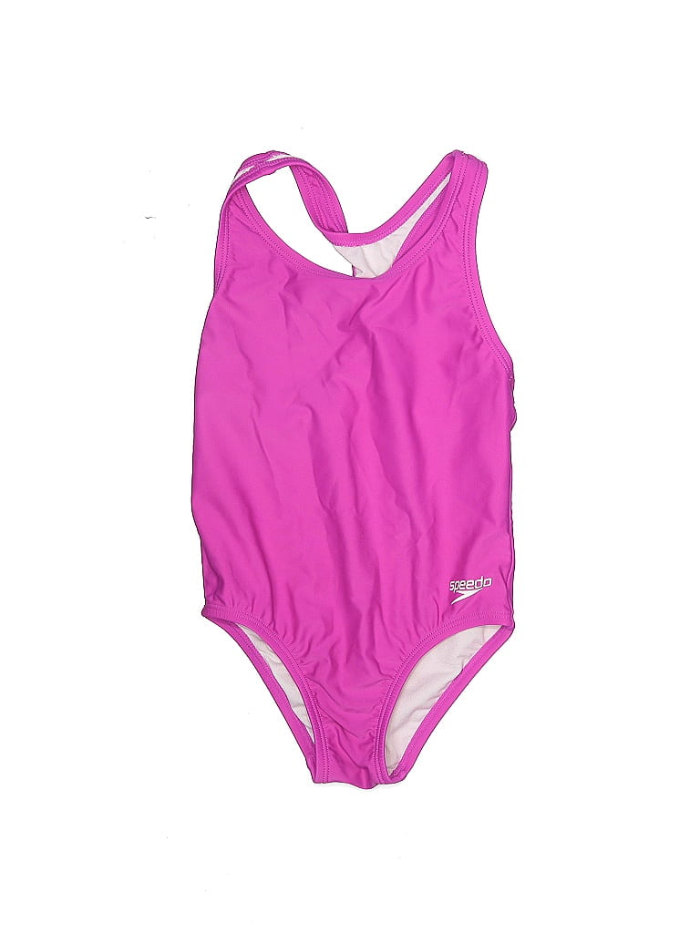 Speedo Solid Pink One Piece Swimsuit Size 5 - 20% off | ThredUp