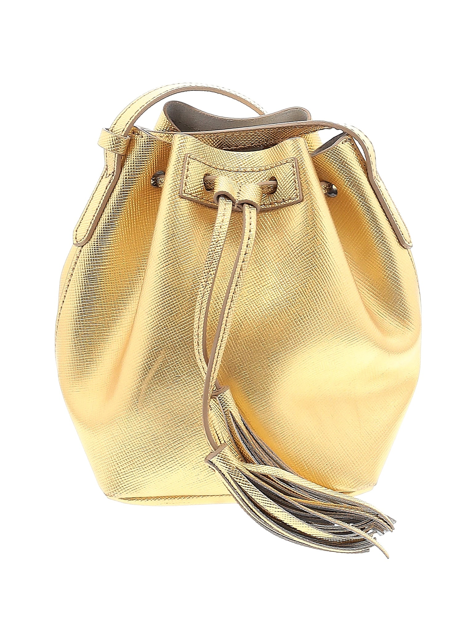 Assorted Brands Solid Metallic Gold Bucket Bag One Size - 56% off | ThredUp