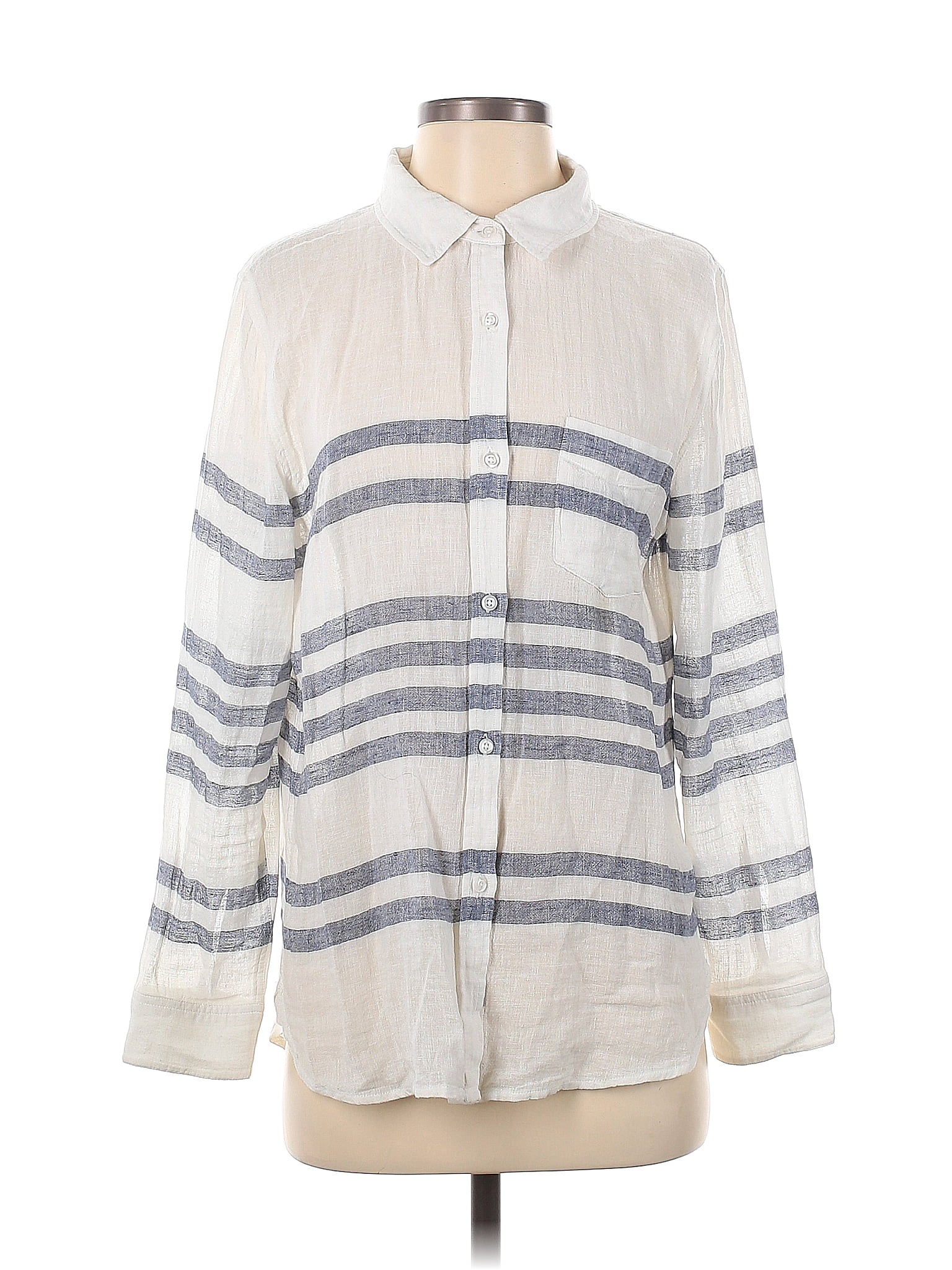 Rails Color Block Stripes White Ivory Long Sleeve Button-Down Shirt Size S - 75% off | thredUP