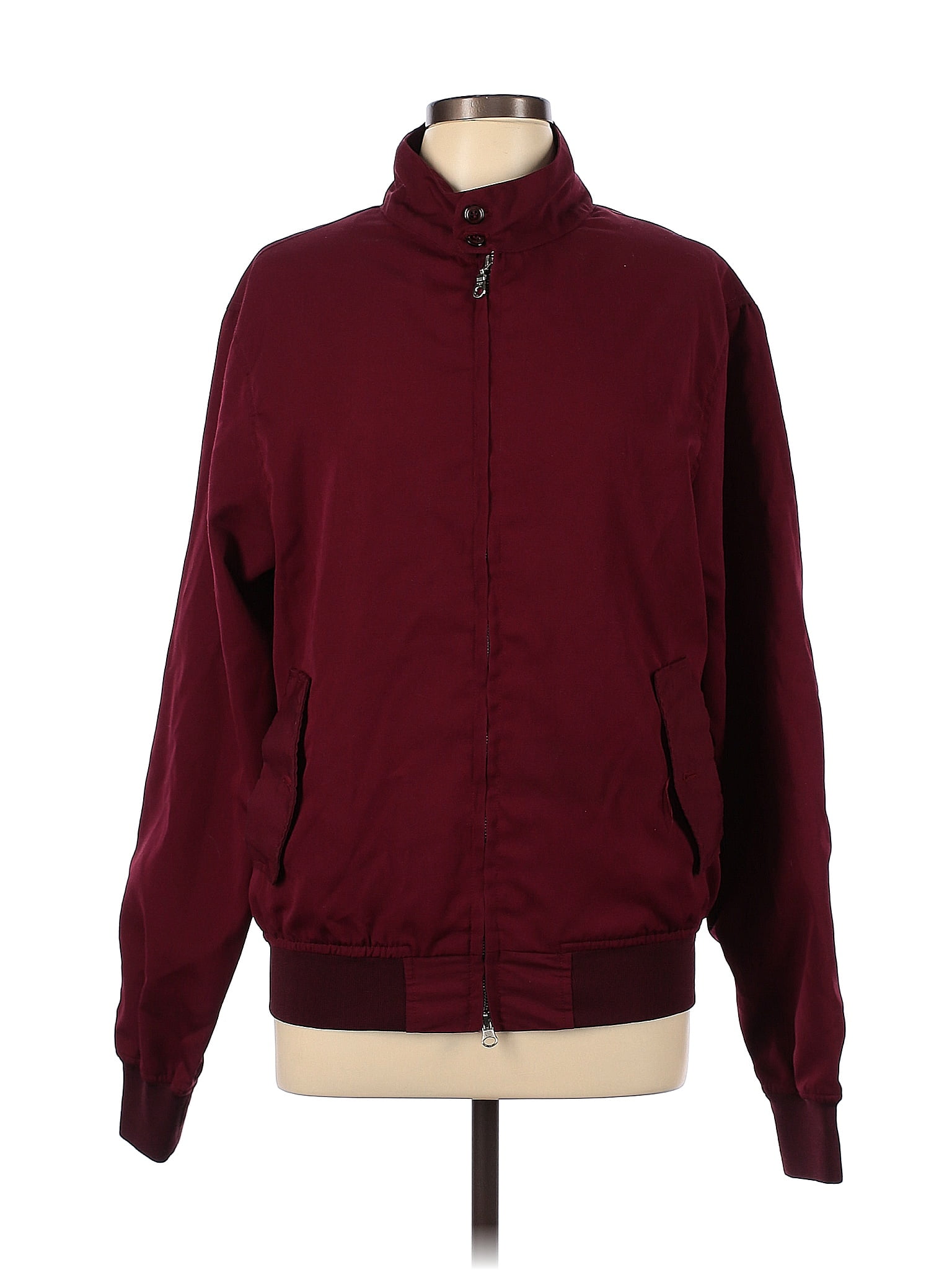 Assorted Brands 100% Elastane Solid Maroon Burgundy Jacket Size L - 71% ...