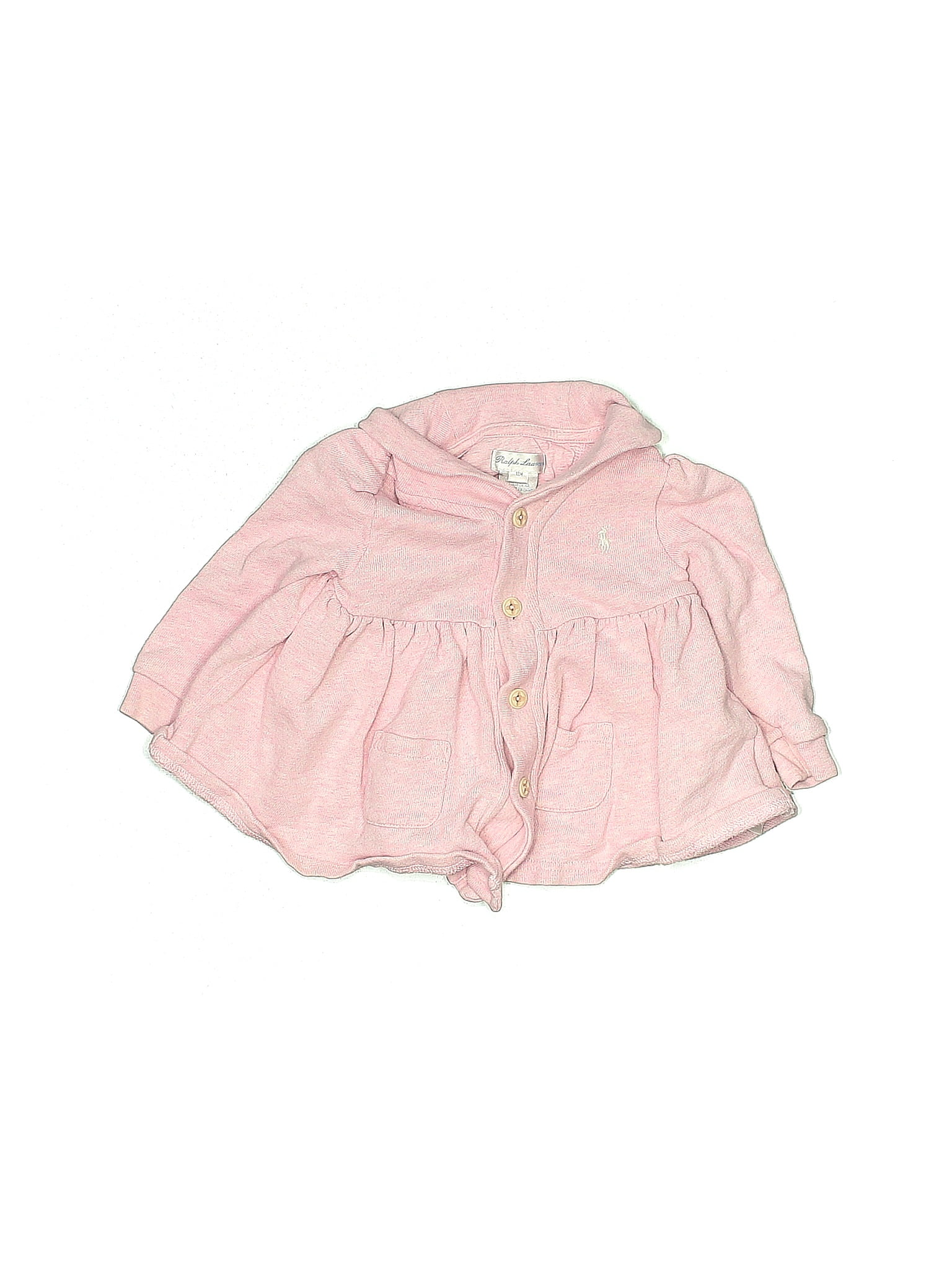 Ralph Lauren 100% Cotton Solid Pink Jacket Size 18 mo - 71% off | thredUP